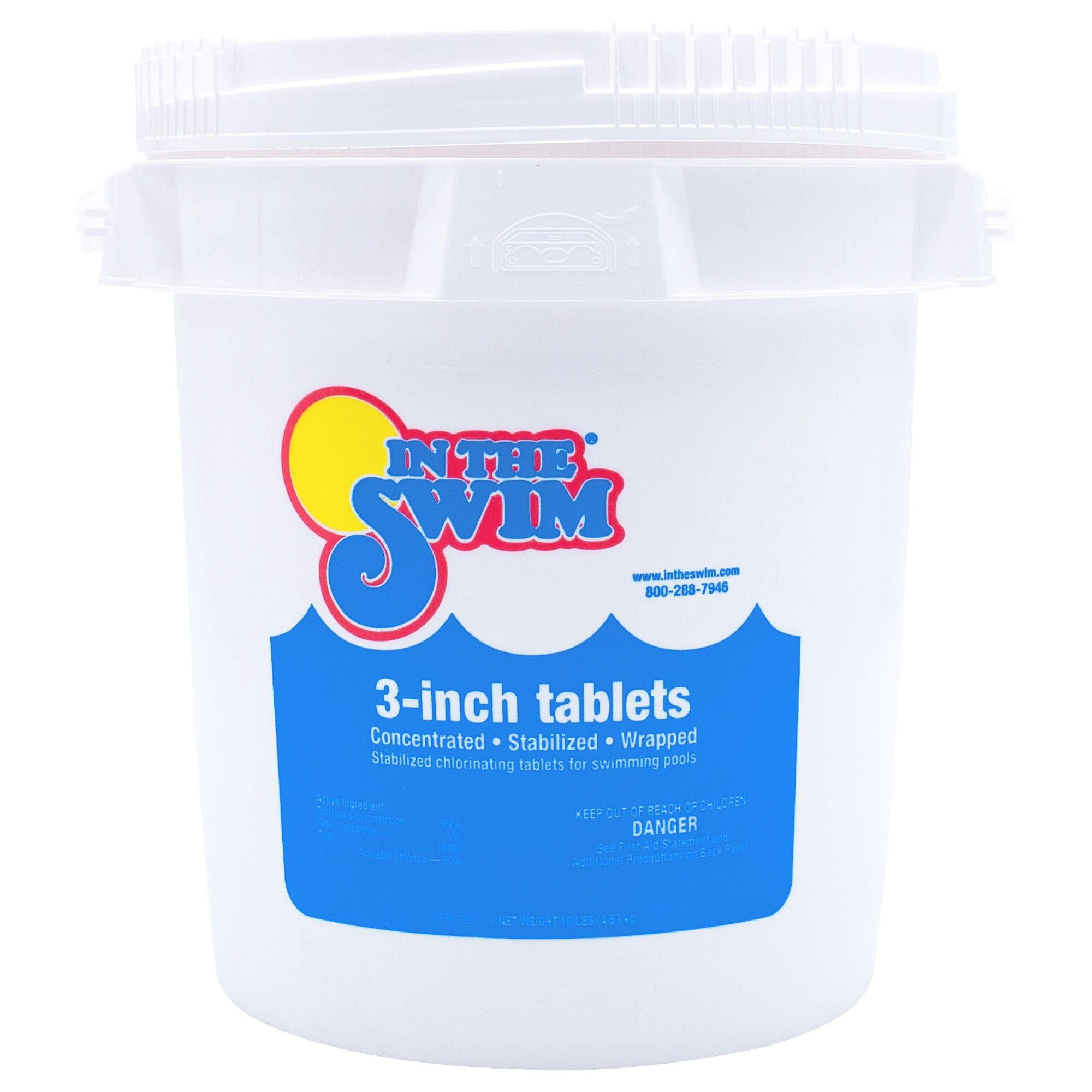 In The Swim 3 Inch Stabilized Chlorine Tablets - Slow Dissolving, 90% ...