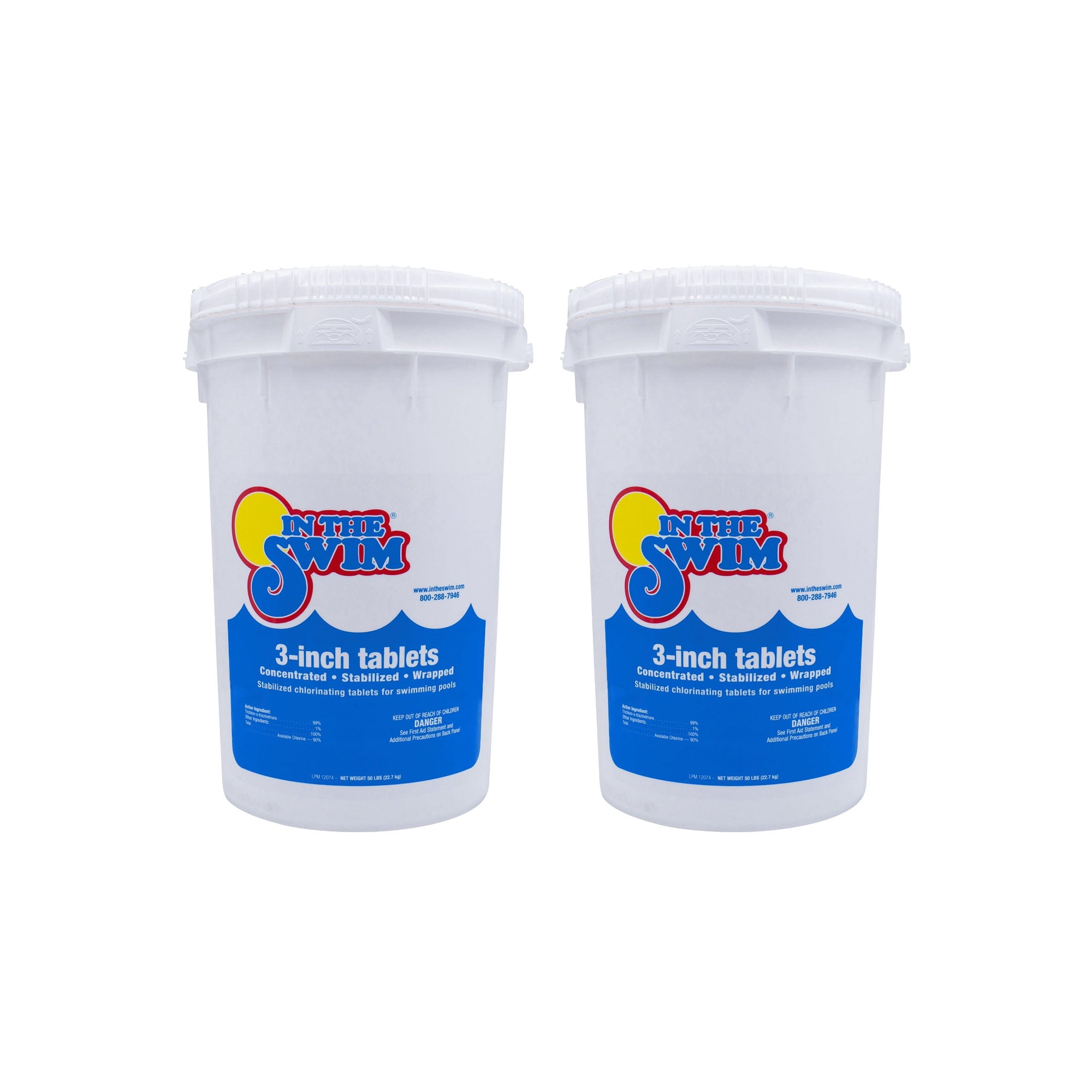 In The Swim 3 Inch Stabilized Chlorine Tablets for Sanitizing Swimming ...