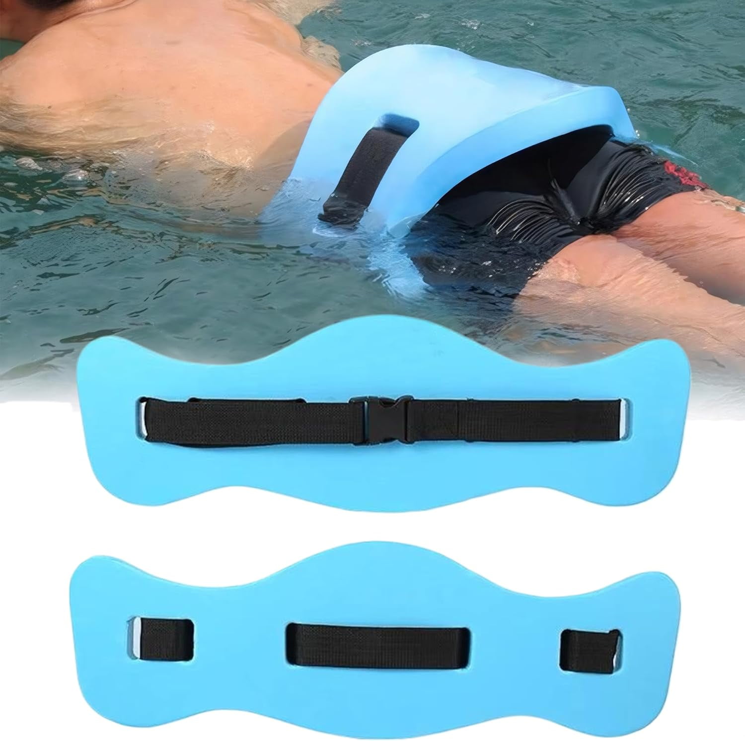 Swim Belt Floatation Belt: EVA Foam Water Aerobics Belt with Adjustable ...