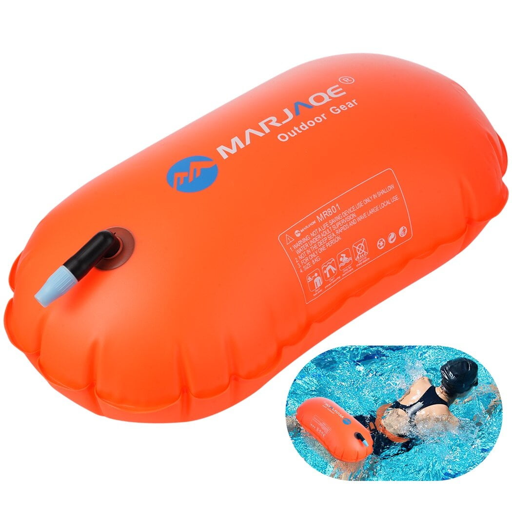 Swim Buoy, Swim Safety Float with Strap Rope, Swimming Air Bag for Open ...