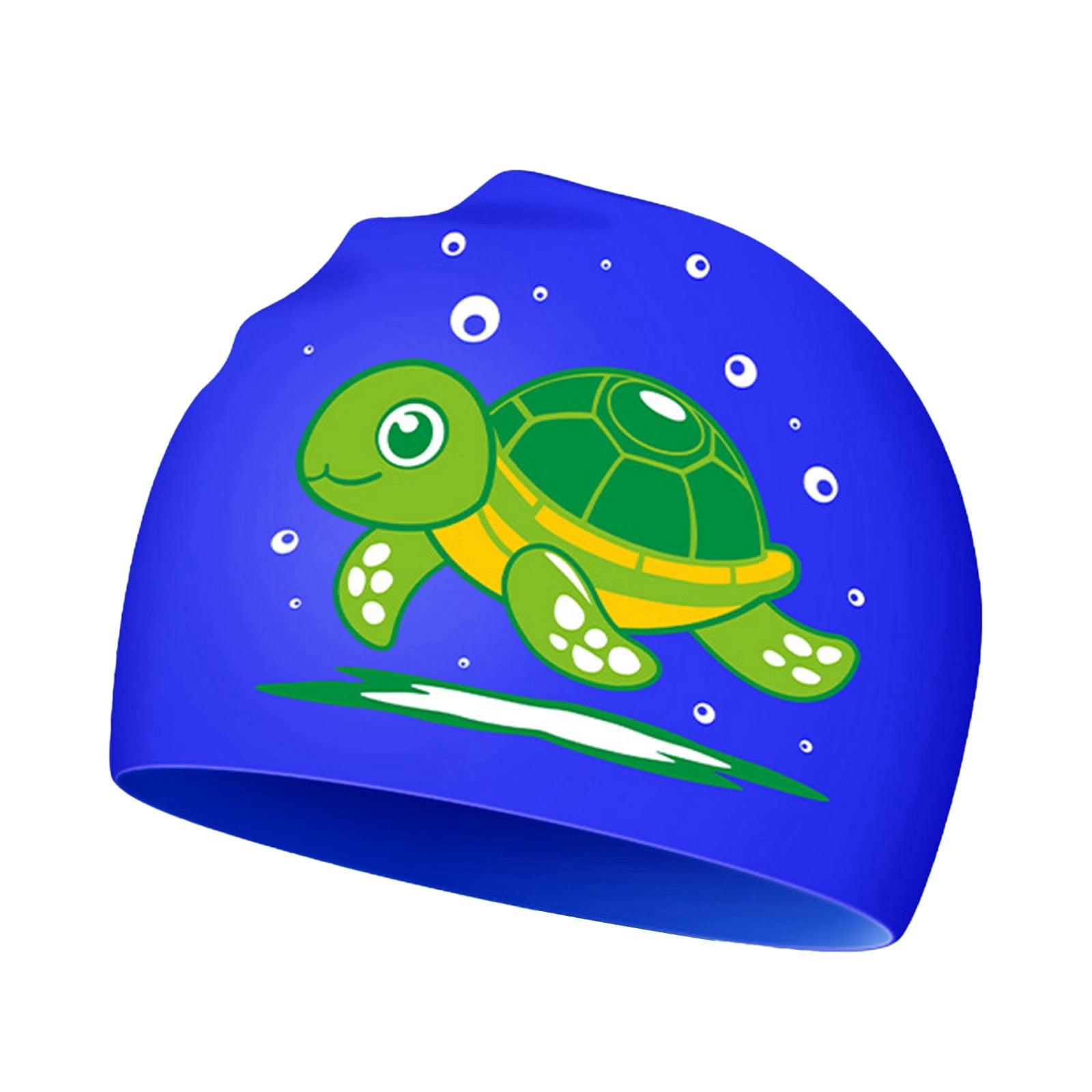 Swim Cap for Kid 3 4 6 8 14 16, Silicone Waterproof Layer, Cloth Swim ...
