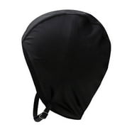 retro bubble crepe swim bathing cap with chin strap - black - Walmart.com