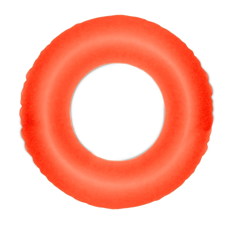 Swim Central 35" Inflatable Neon Orange Swimming Pool Inner Tube ...