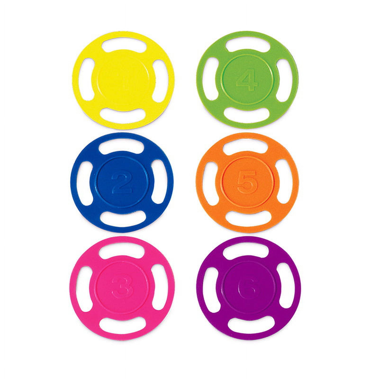 Set of 6 Vibrantly Colored Swimming Pool Dive Disks 4" - Walmart.com