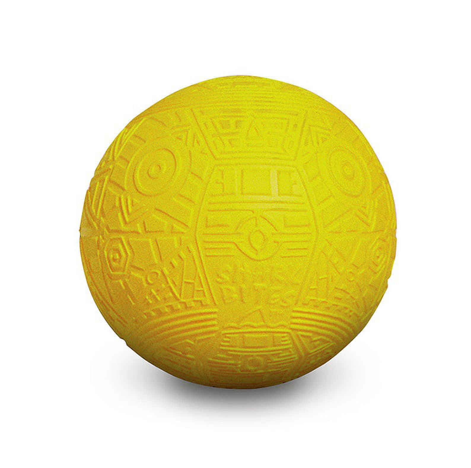 7" Yellow Shark Bites Grip Balls Geometric Pattern Swimming Pool Toy ...