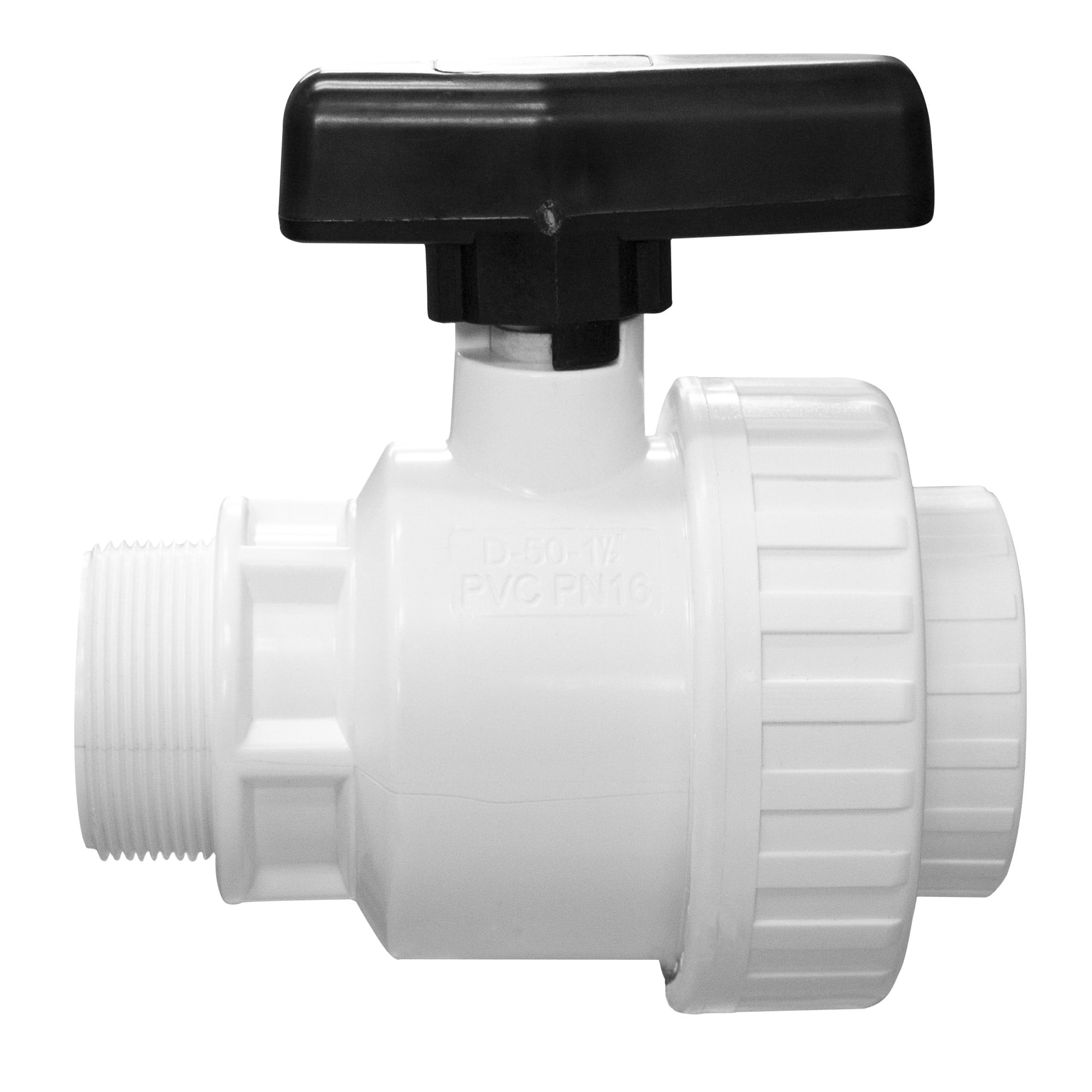Swim Central HydroTools Swimming Pool ABS Threaded Socket Ball Valve ...