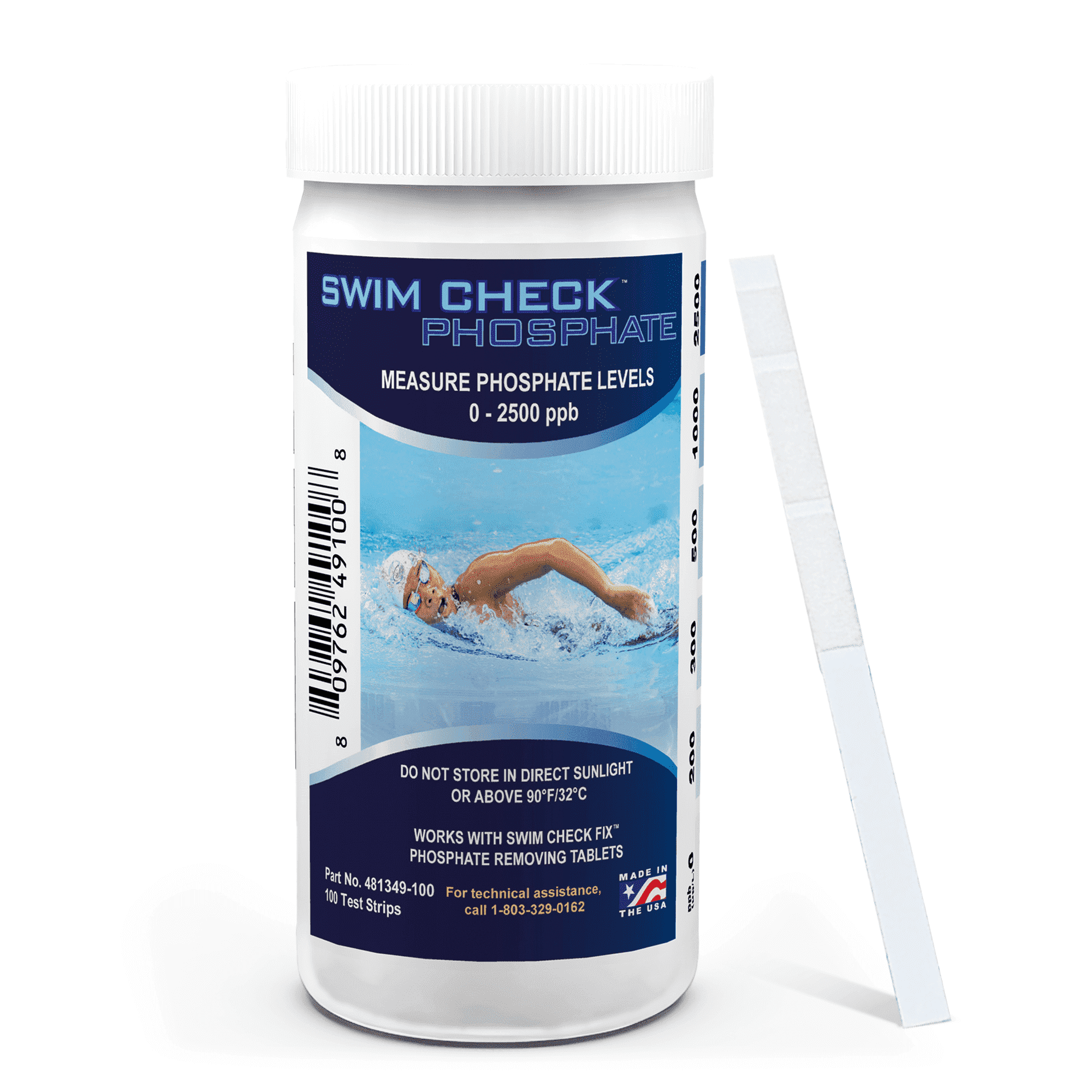 Swim Check Phosphate Test Strips, 50 Ct, Pool Water Testing, Algae ...