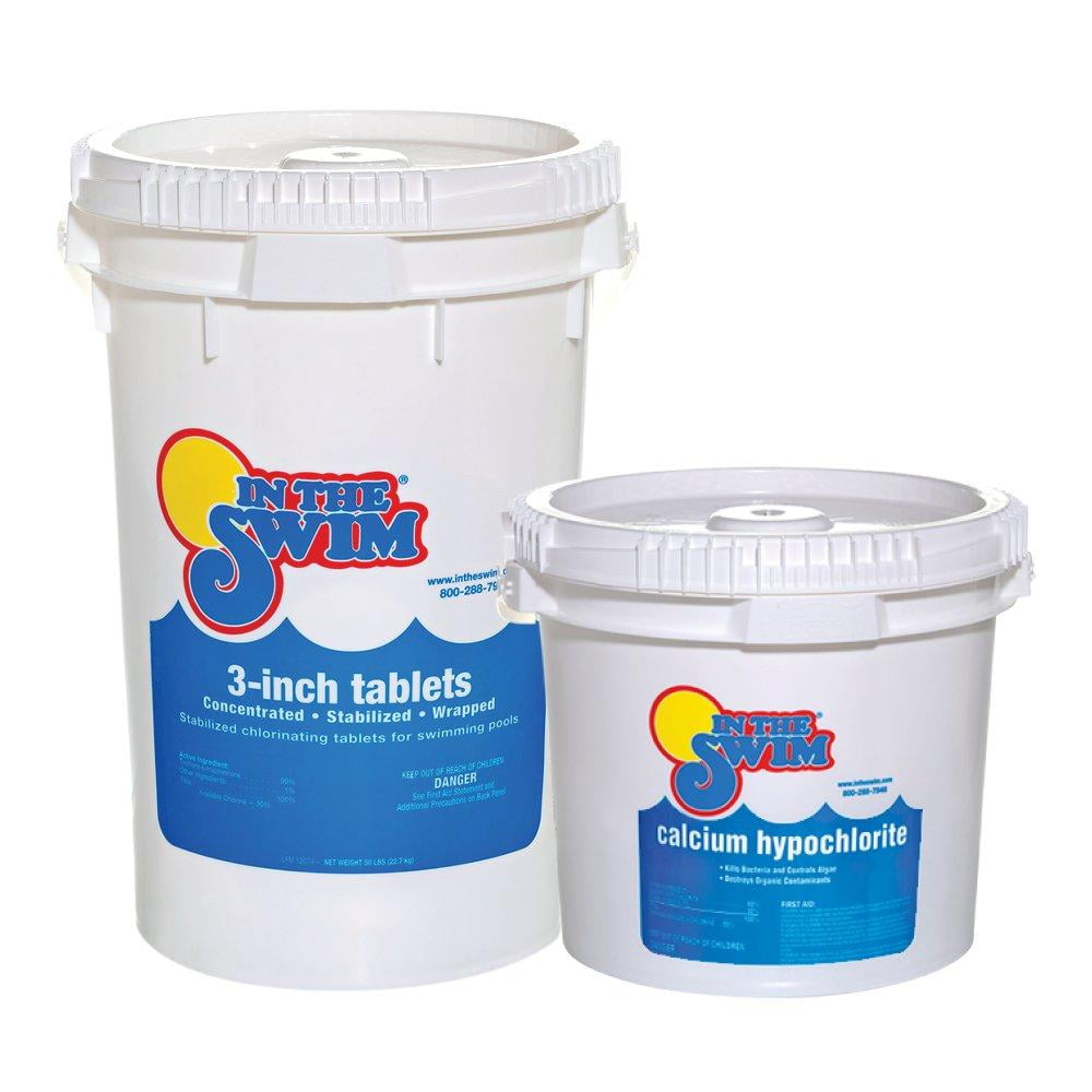 In The Swim Pool Sanitizing Bundle: 50lb 3 Inch Stabilized Chlorine ...