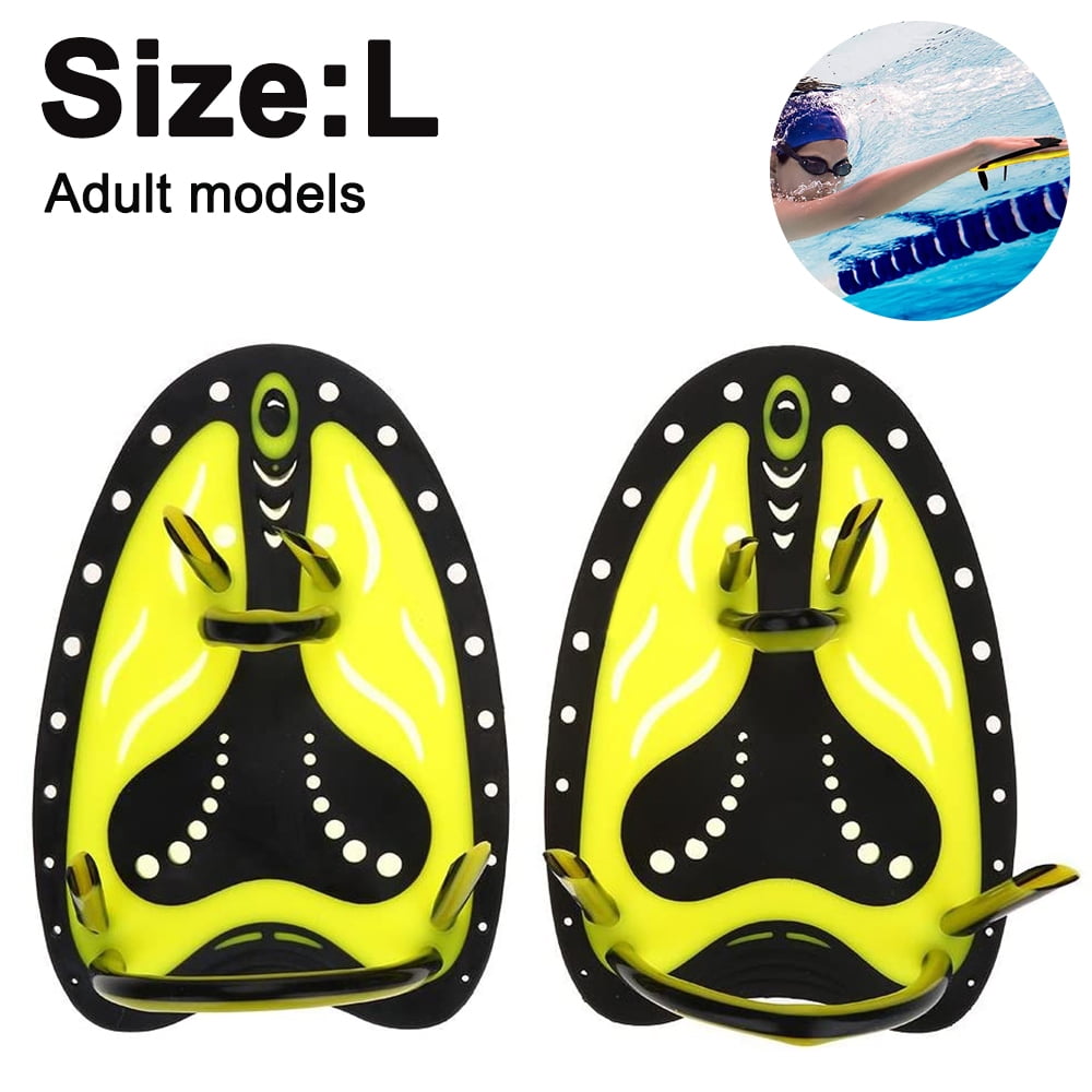 Swim Hand Paddles, Professional Swim Training Power Plus Paddles Flat ...