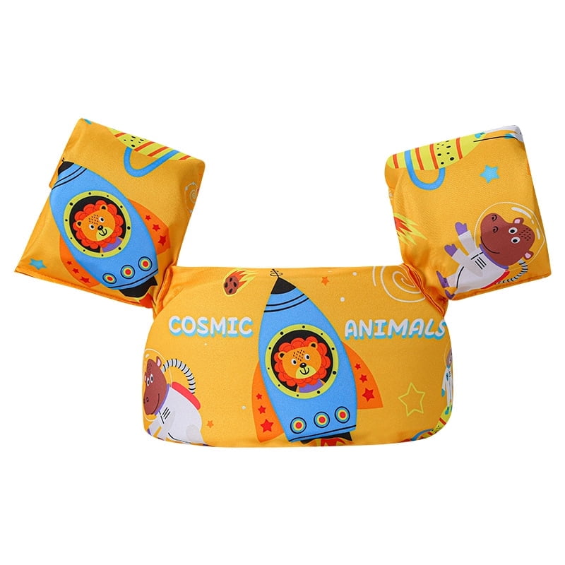 Swim Floaties Vest for 20-50lbs Boys Girls, Kids Pool Float Arm Band ...