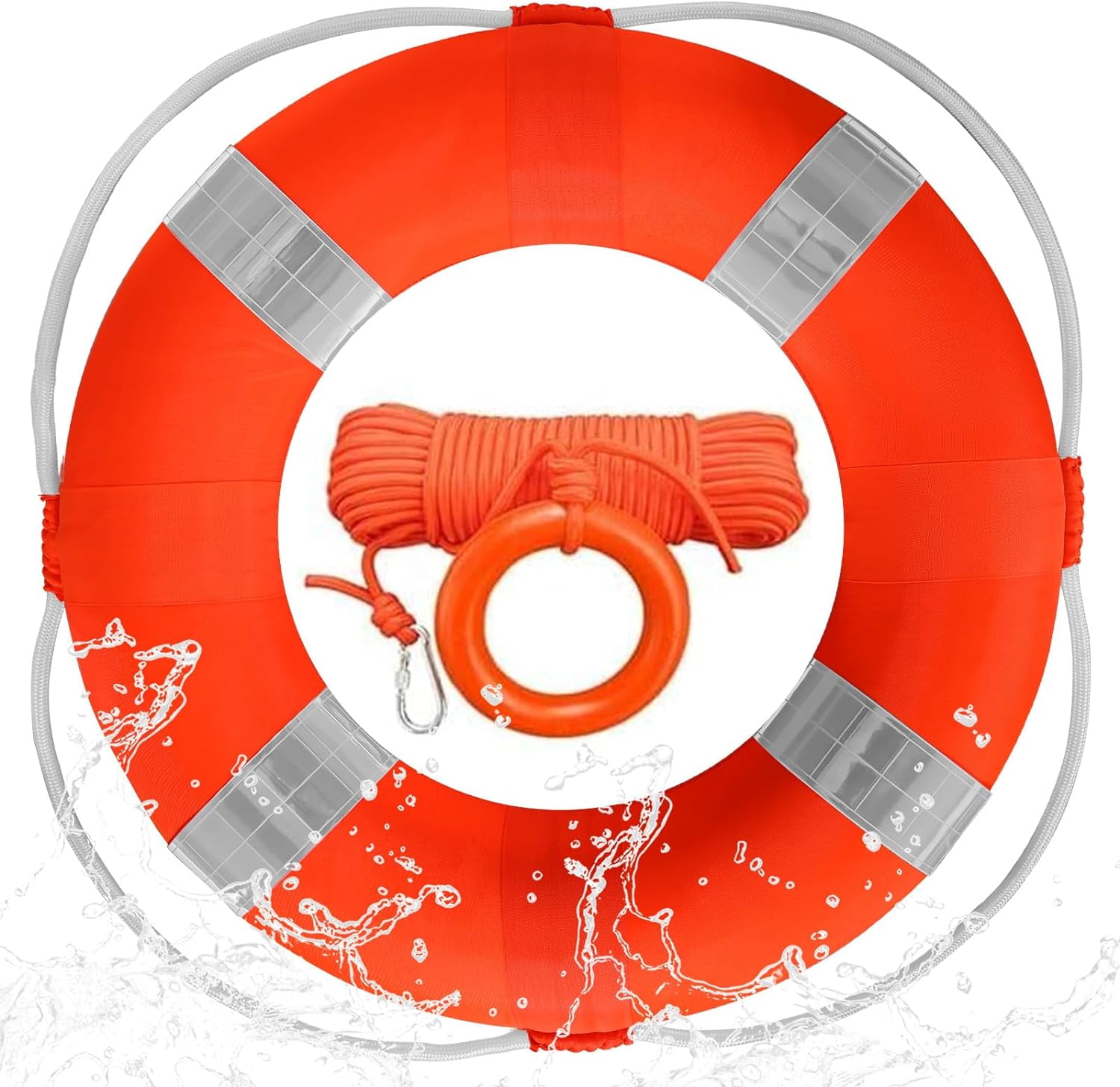 Swim Foam Buoy Set, 20inch Life Preserver Pool Safety Throw Ring with ...