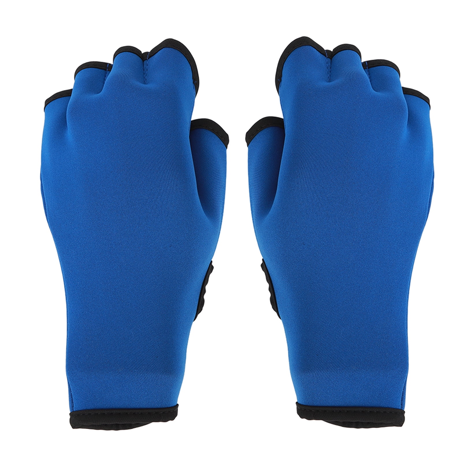 Swim Gloves Webbed Prevent Slip Fingerless Neoprene Aquatic Gloves for ...