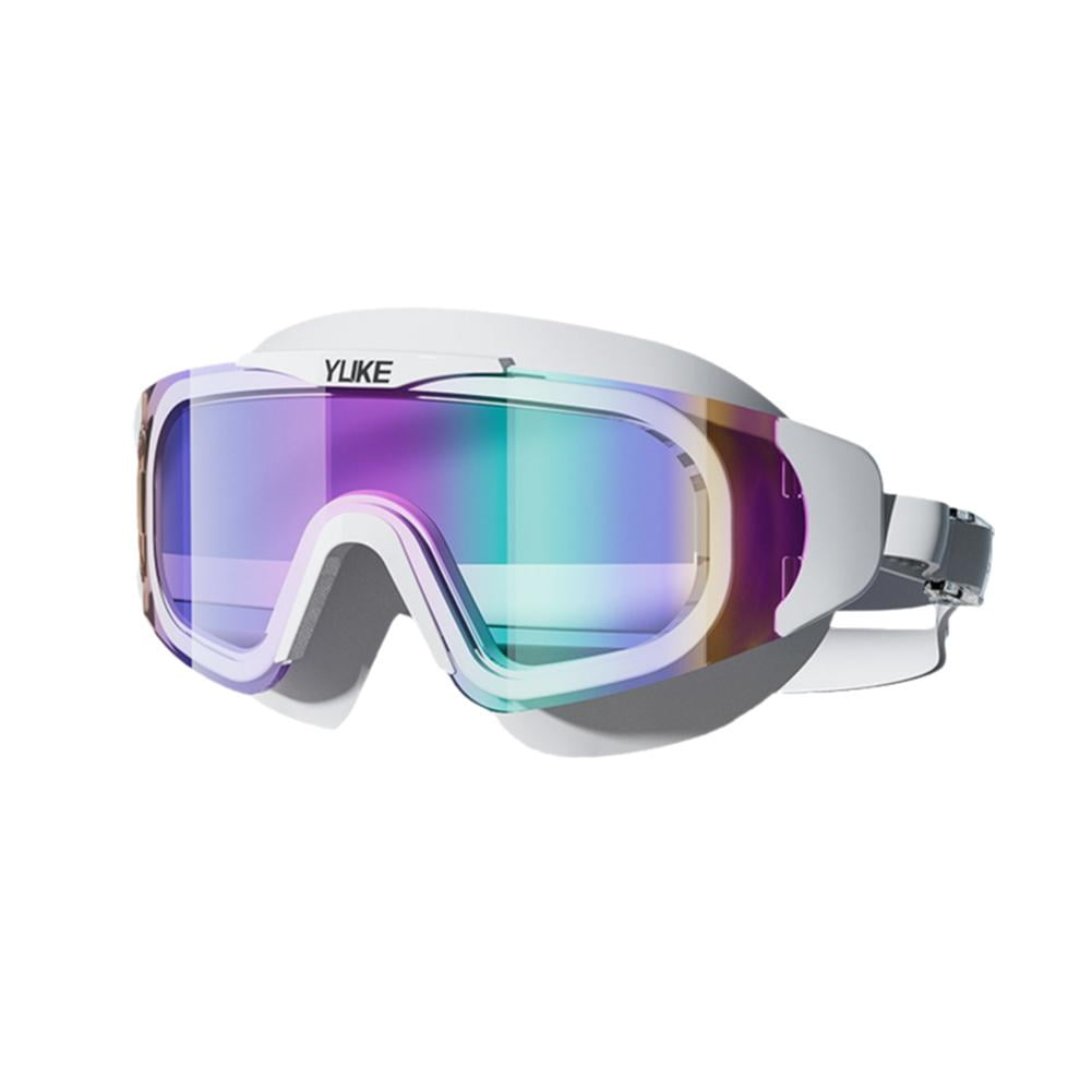 Swimming Goggles Large Frame Gradient Lens Anti fog HD Waterproof Swim ...
