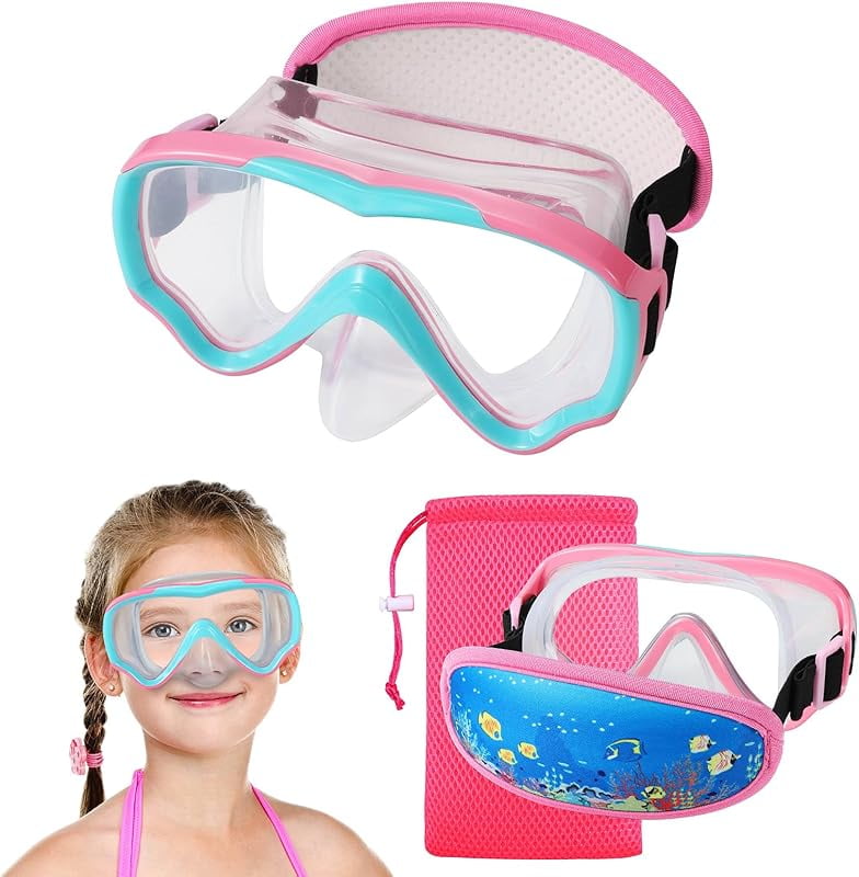 Swim Goggles Kids 6-14, Diving Mask No Tangle Strap，Water Goggles Nose ...
