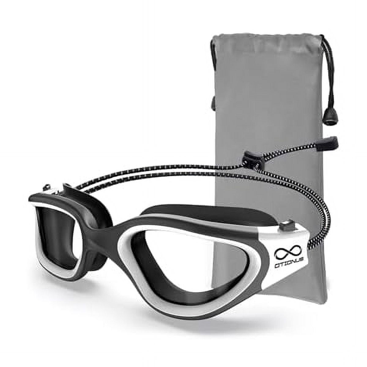 Swim Goggles, Polarized Adult Swimming Goggles Bungee Strap No Hair ...