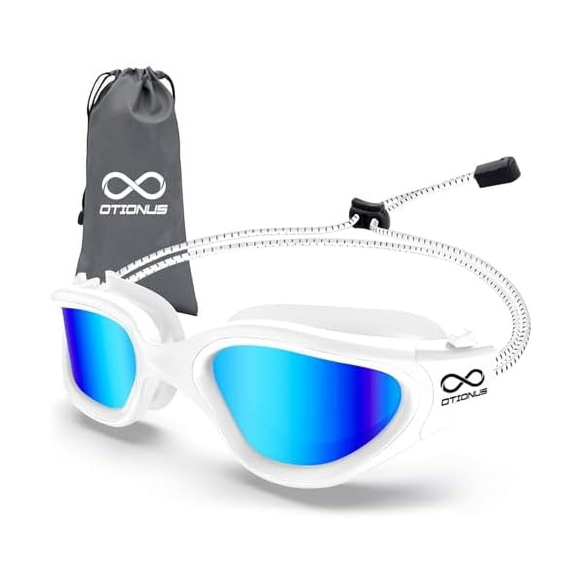 Swim Goggles, Polarized Adult Swimming Goggles Bungee Strap No Hair ...