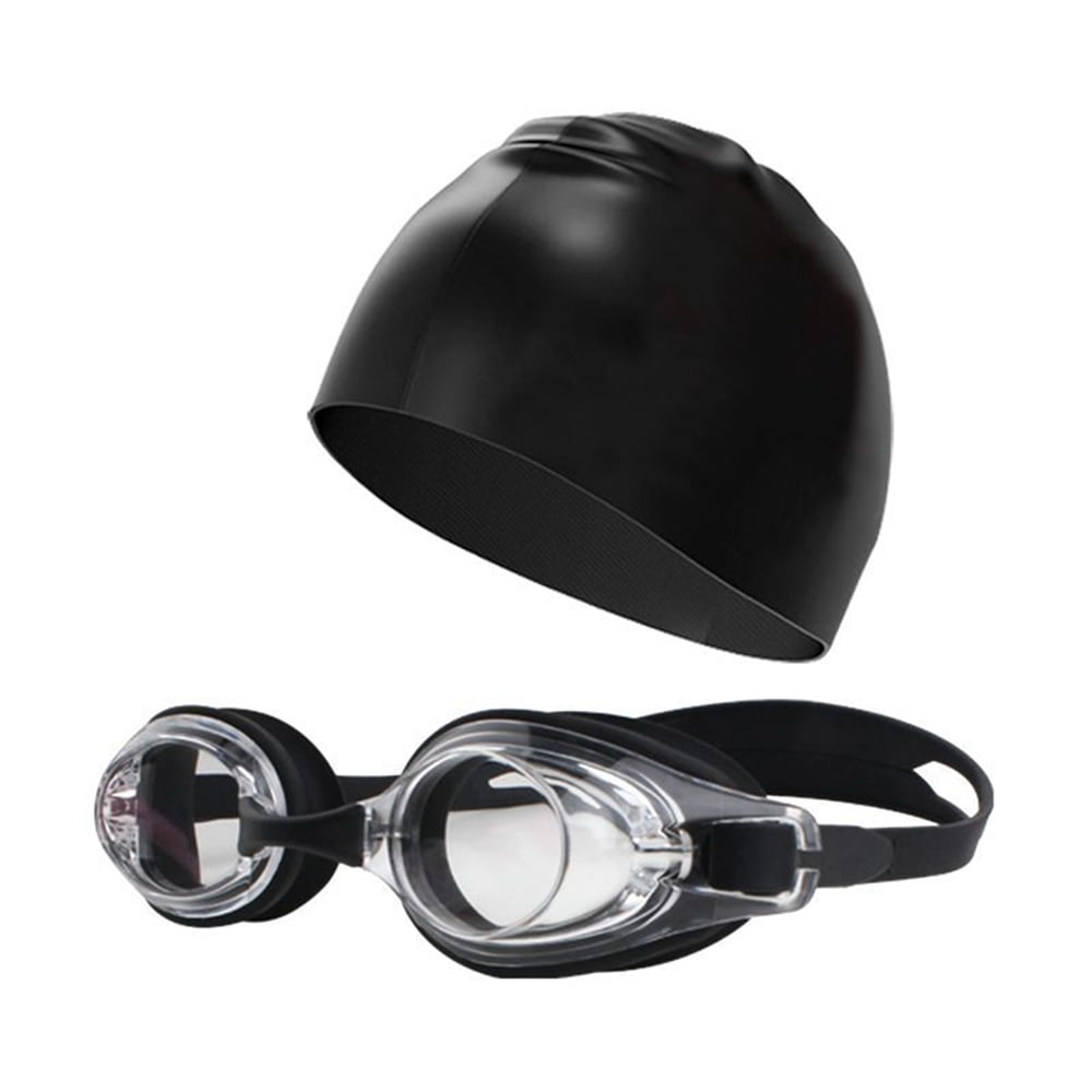 Swim Goggles Swim Cap, Swimming Goggles No Leaking Anti Fog UV ...