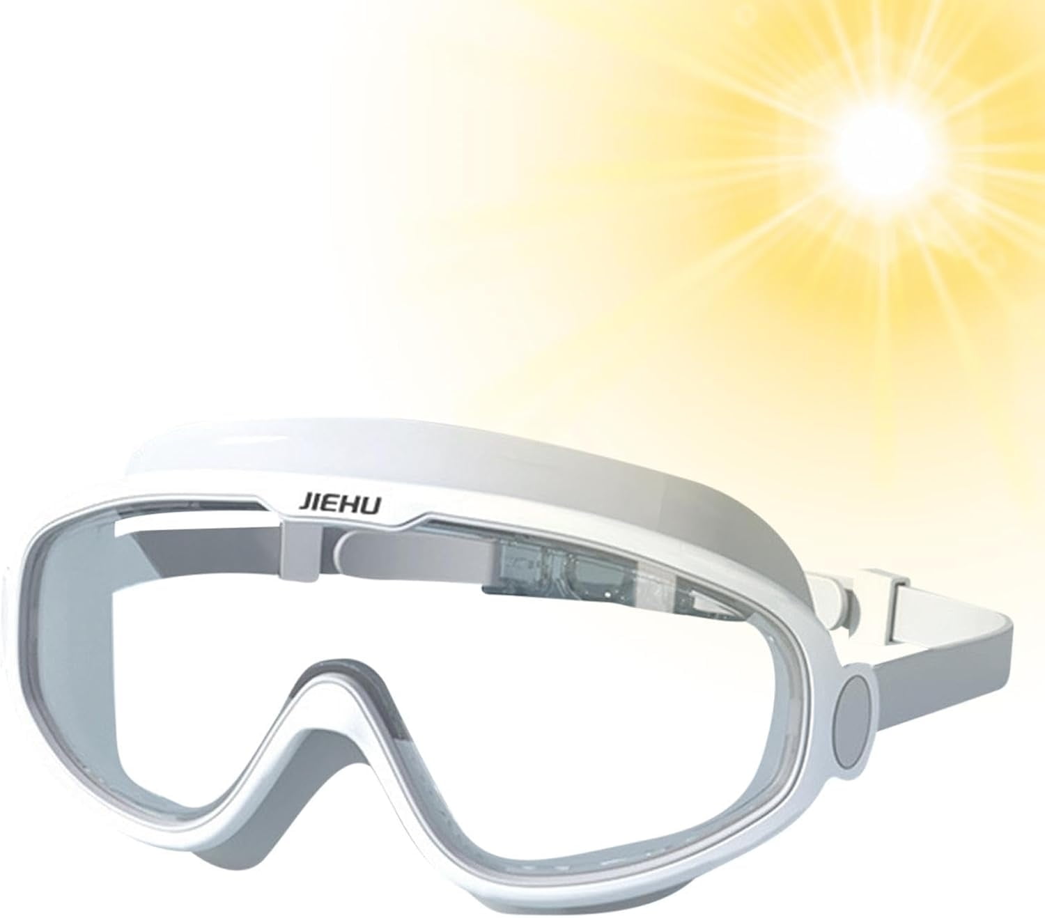 Swim Goggles | Waterproof Big Frame Adult Goggles,Comfortable Swimming ...