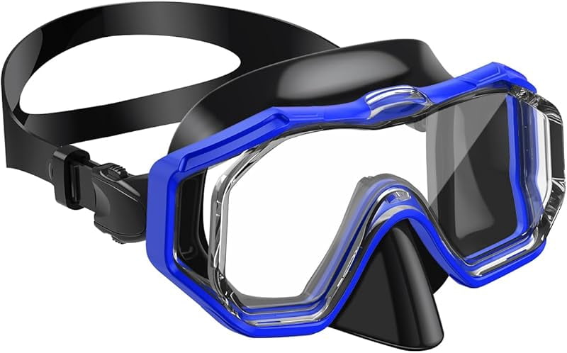 Swim Goggles with Nose Cover,Latest HD 3-Window Wide Vision Lens ...