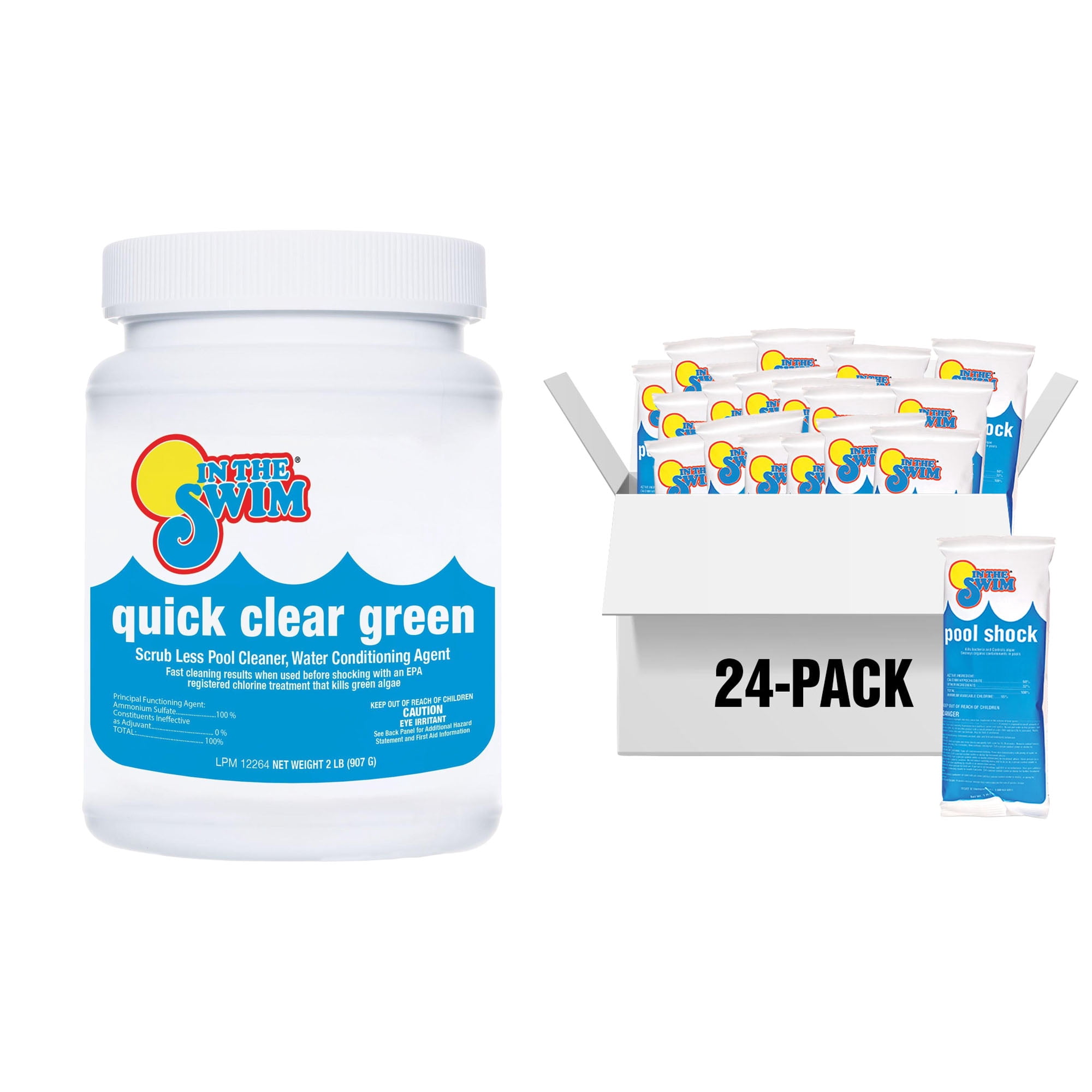 In The Swim Green Pool Recovery Bundle – Quick Clear Green 2 Pound ...