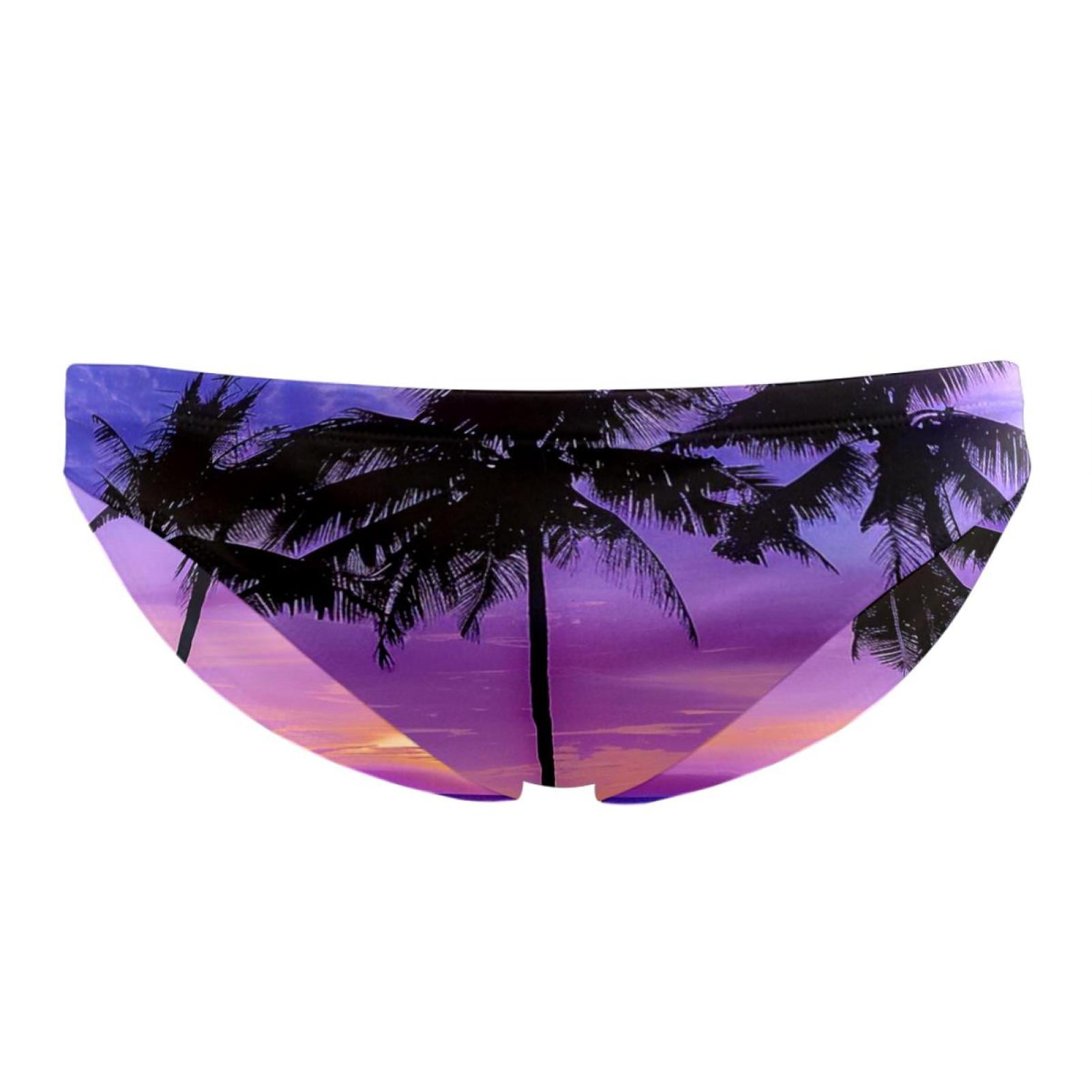 Swim Jammers For Men Mens Athletic Swimwear Briefs Coconut Tree