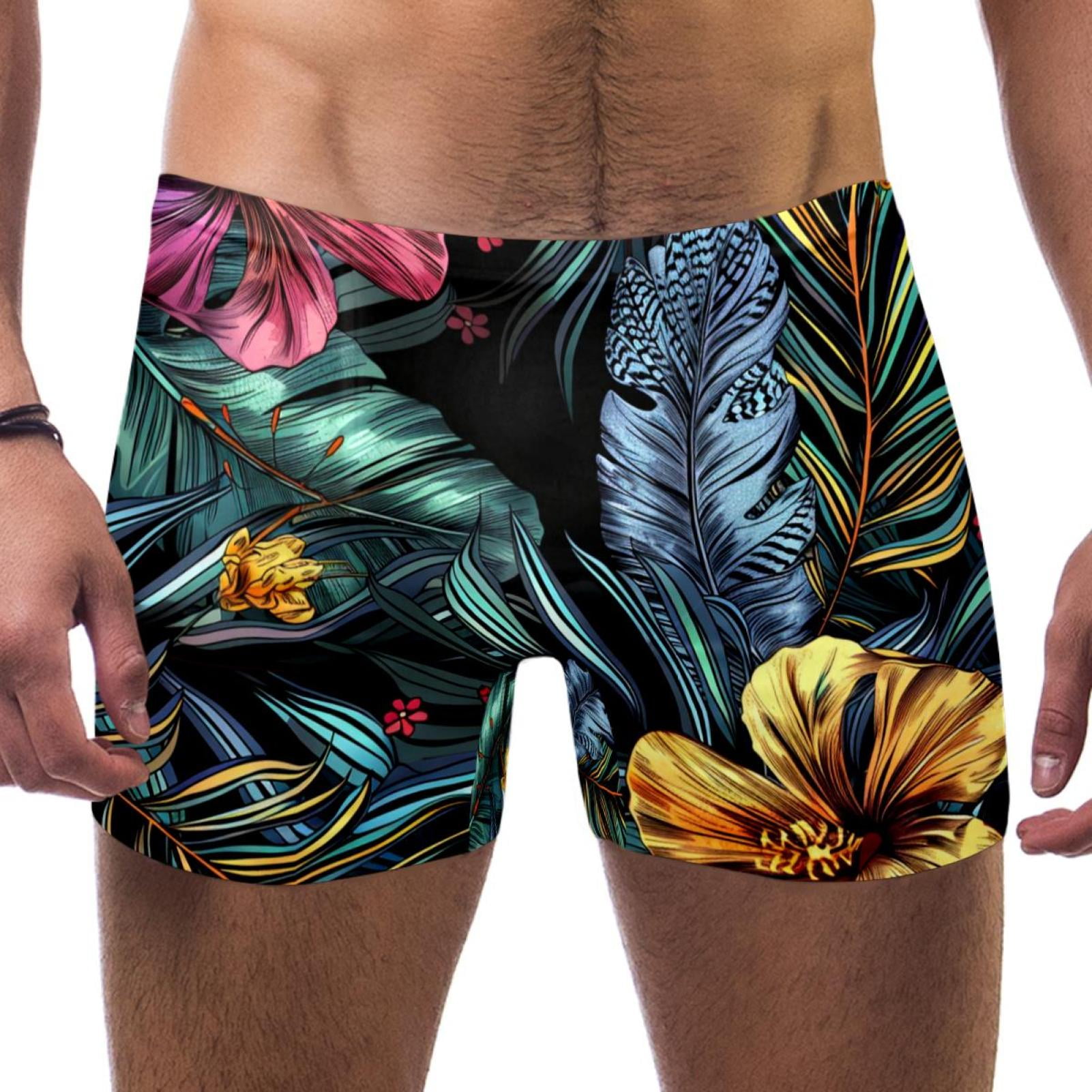 Swim Jammers For Men Mens Athletic Swimwear Jammers Modern Abstract