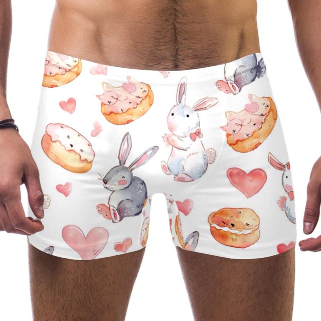 Swim Jammers for Men, Mens Jammers for Swimming, Cartoon Lovely Bunny ...