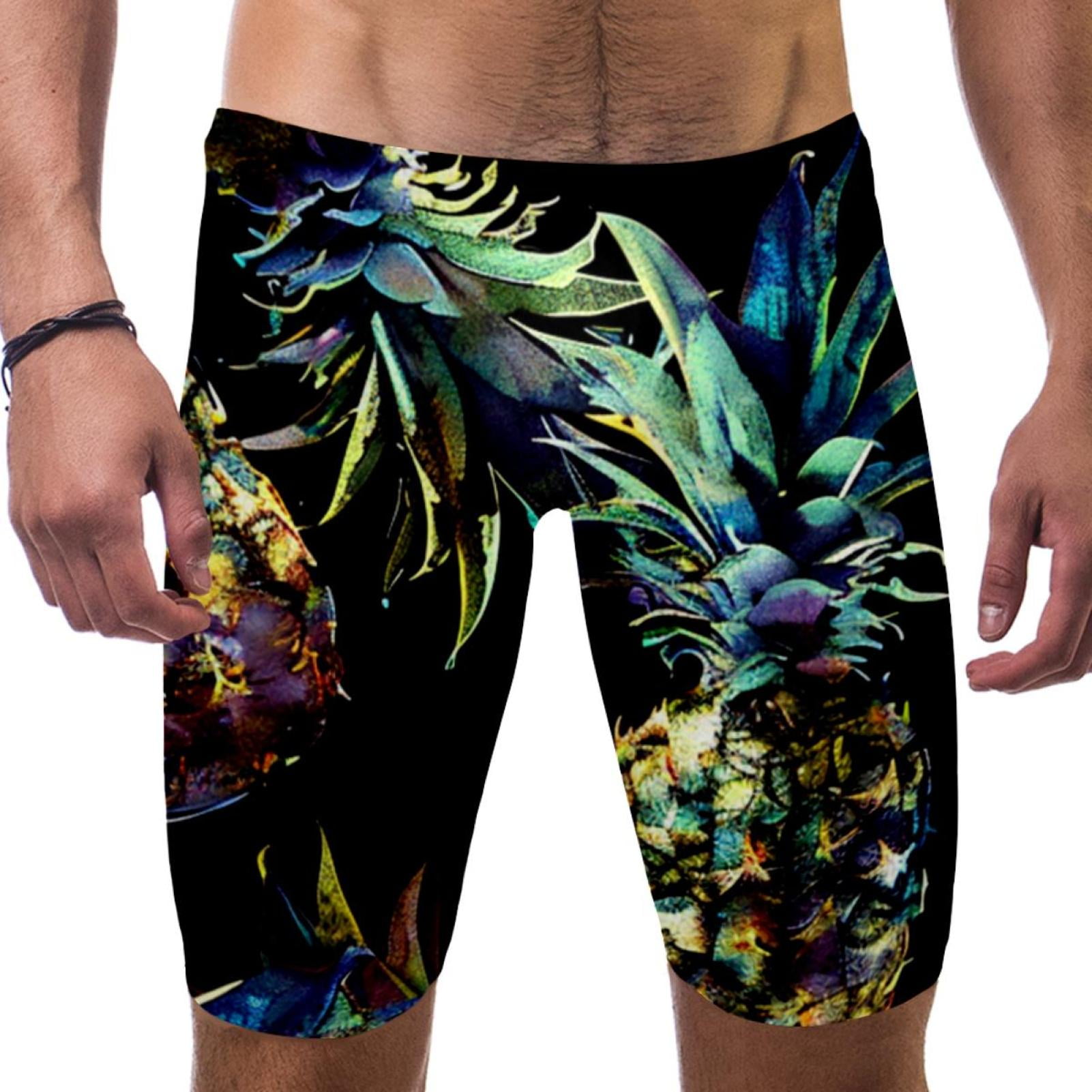 Swim Jammers for Men, Mens Jammers for Swimming, Fruit Pattern ...