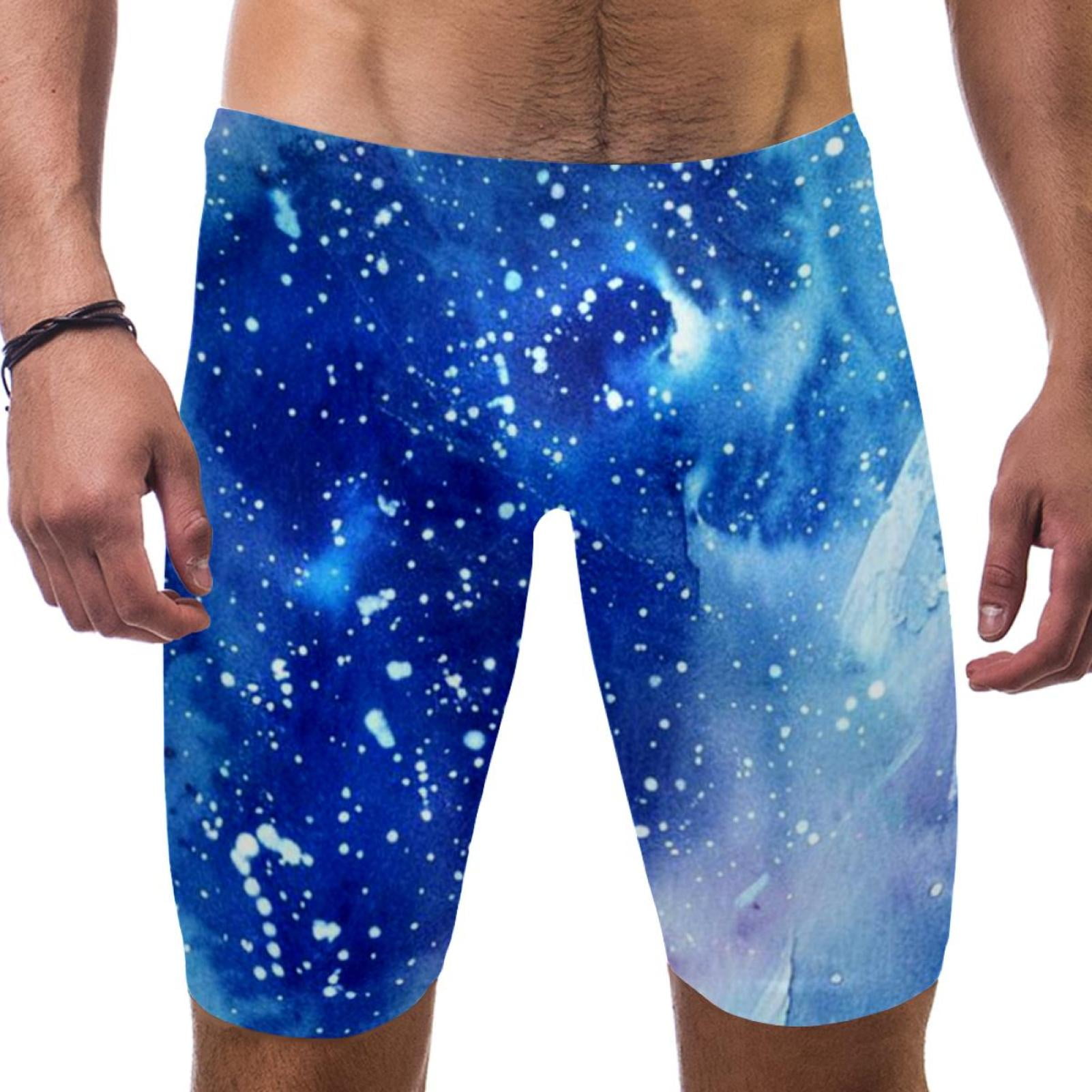 Swim Jammers for Men, Mens Swim Jammers, Blue Tie Dye Art - Walmart.com