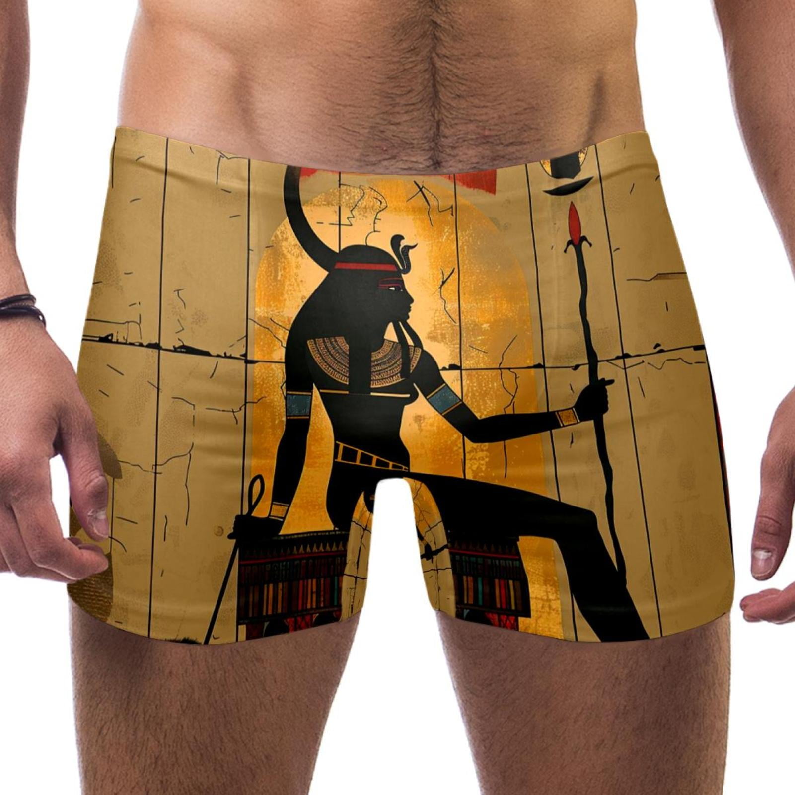 Swim Jammers for Men, Mens Swim Jammers, Egyptian Tribal Retro ...