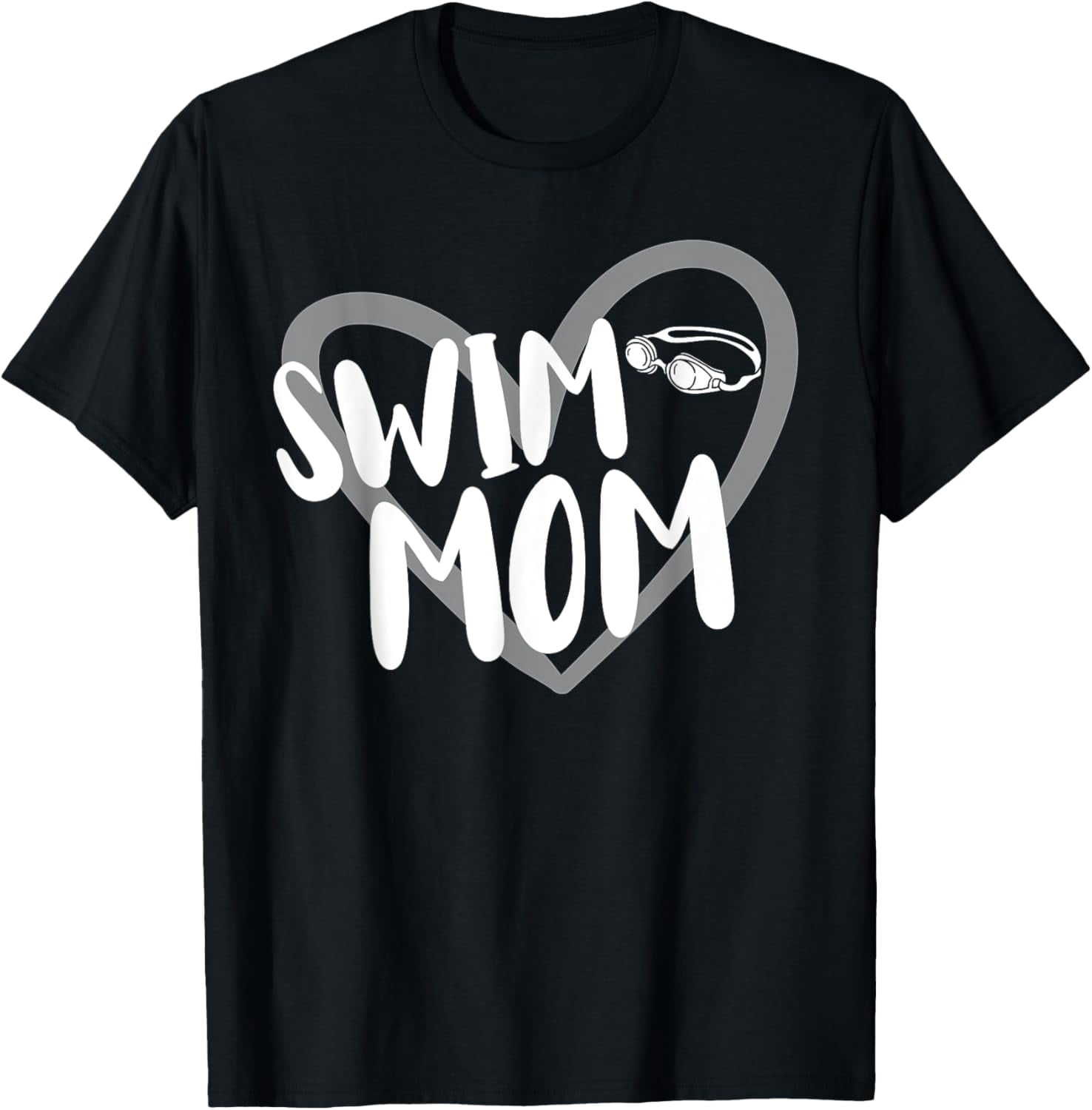 Swim Mom Float Heart T-ShirtFunny Swim Swimming Gear For Women ...