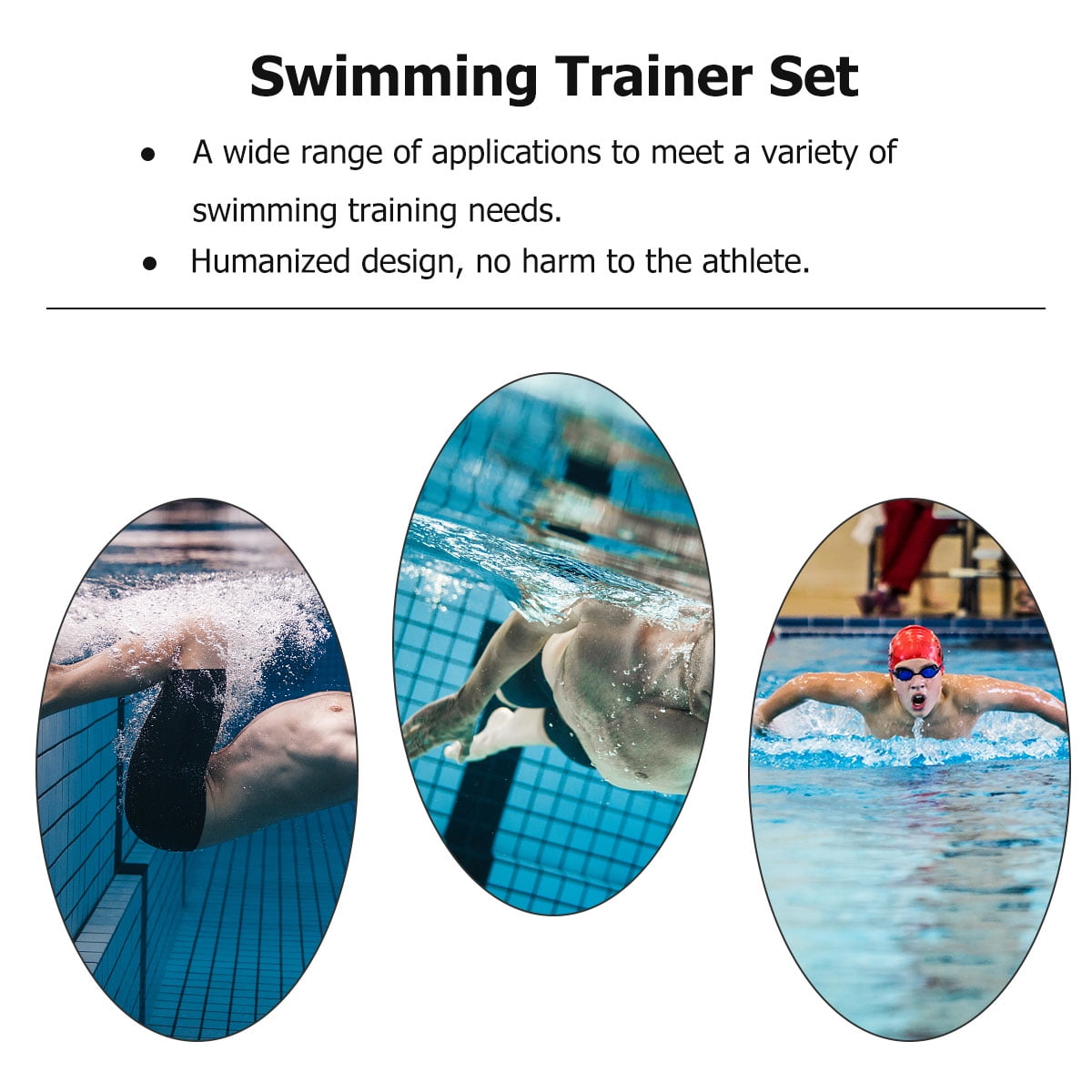 Swim Parachute Set Swimming Strength Training Resistance Belt Swim ...