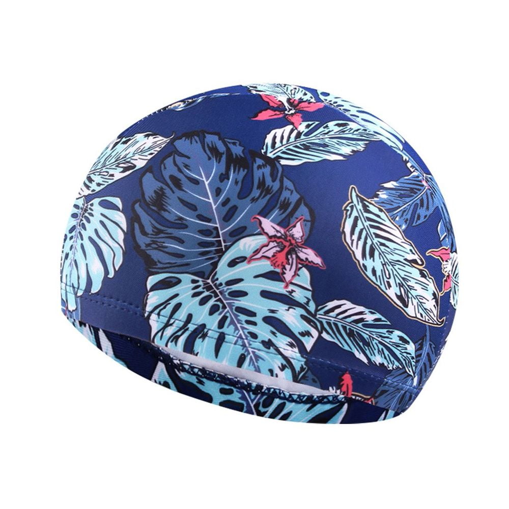 Swim Pool Calico Swim Cap Quick Dry Elastic Diving Hat Breathable Swim ...