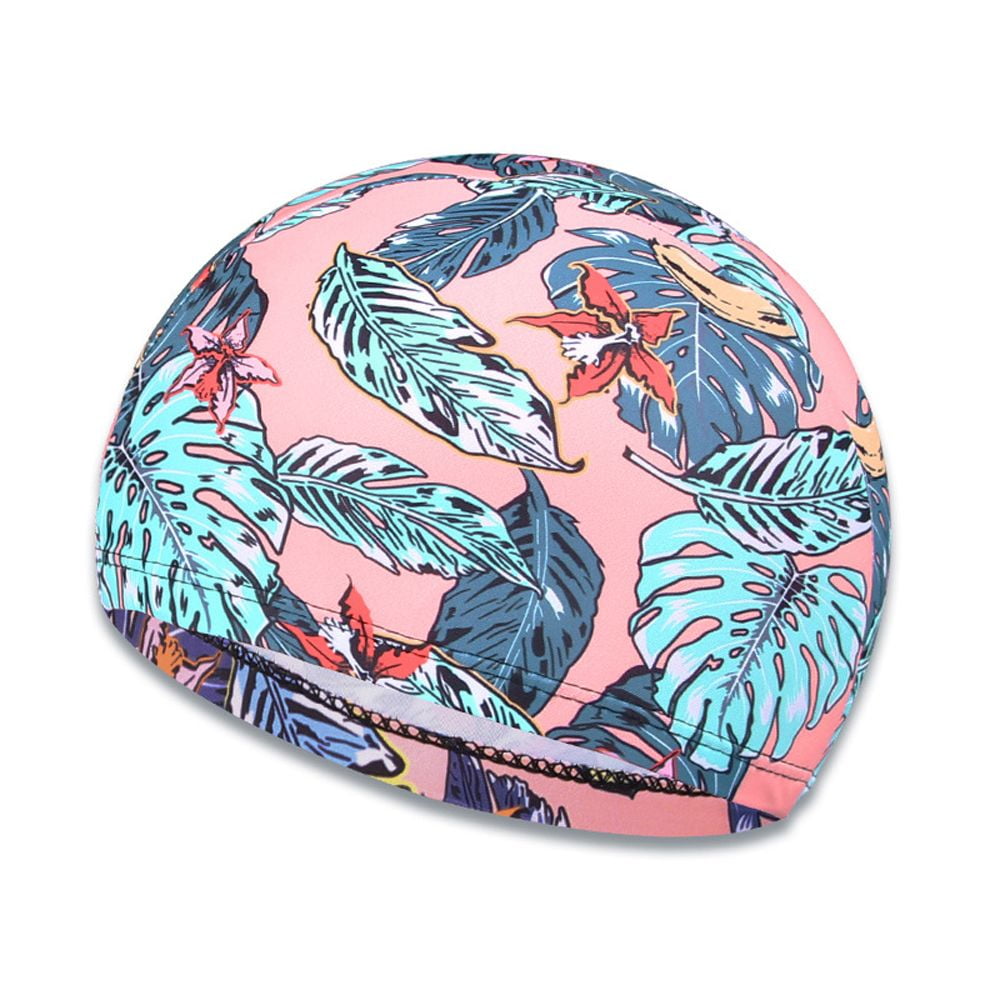 Swim Pool Calico Swim Cap Quick Dry Elastic Diving Hat Breathable Swim ...