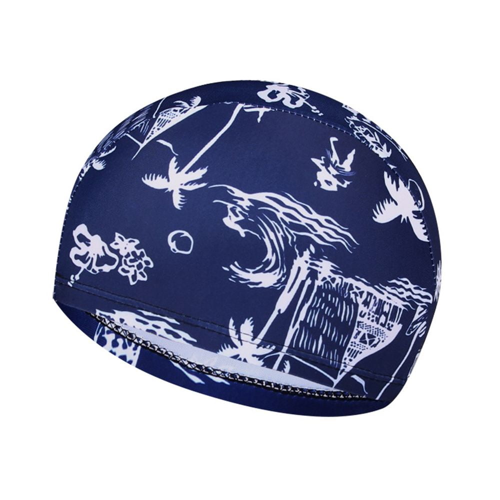 Swim Pool Calico Swim Cap Quick Dry Elastic Diving Hat Breathable Swim ...