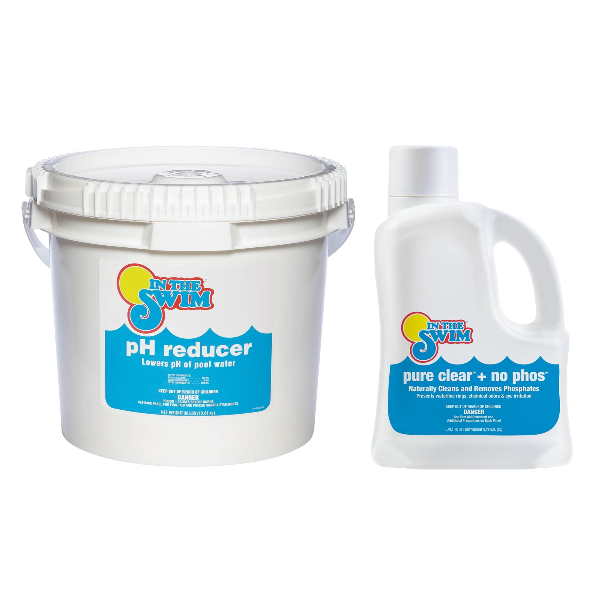 In The Swim Pool Chemistry Balance Kit - 30Lb pH Reducer + 3L Pure ...