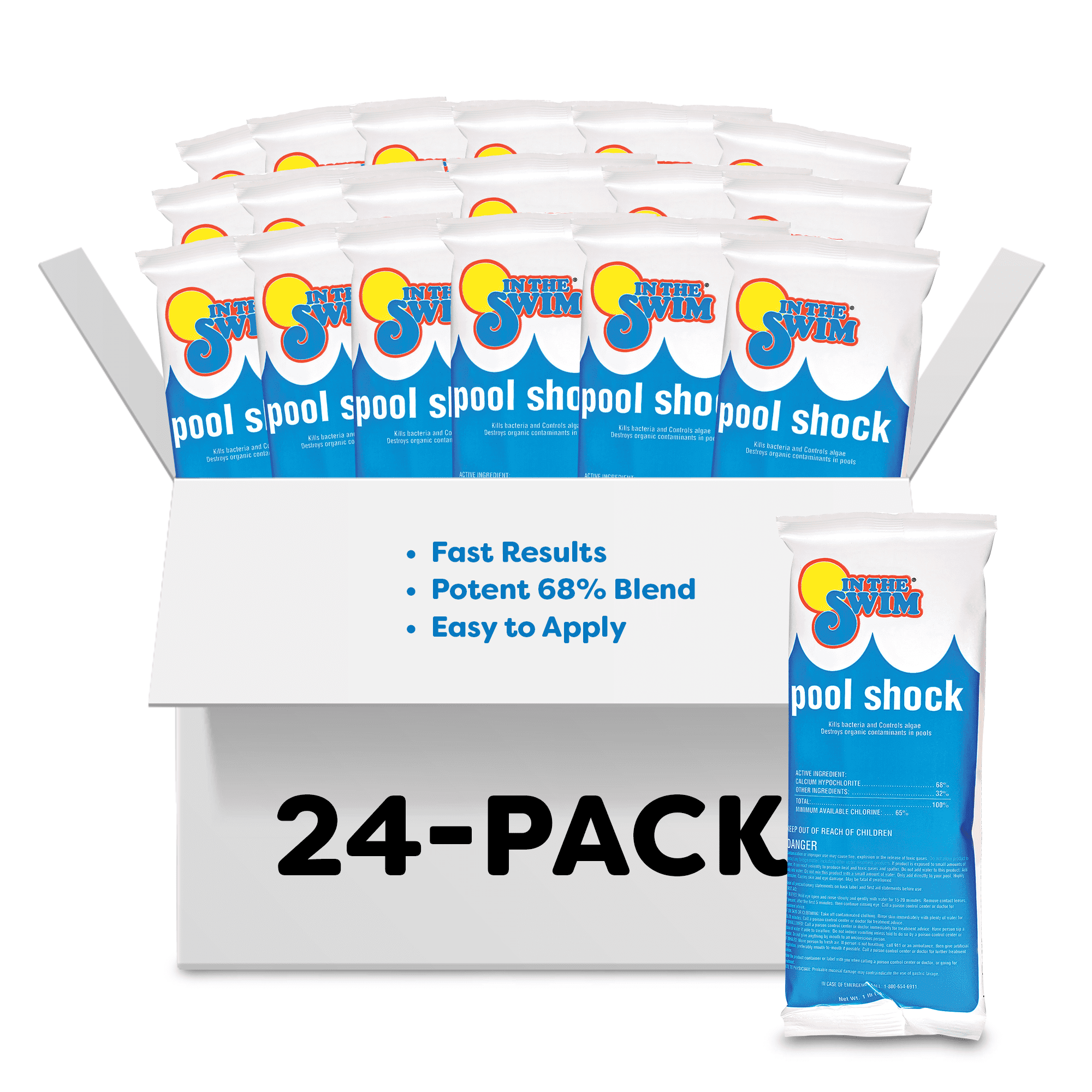 In The Swim Pool Shock, 68% Calcium Hypochlorite Granular Sanitizer ...