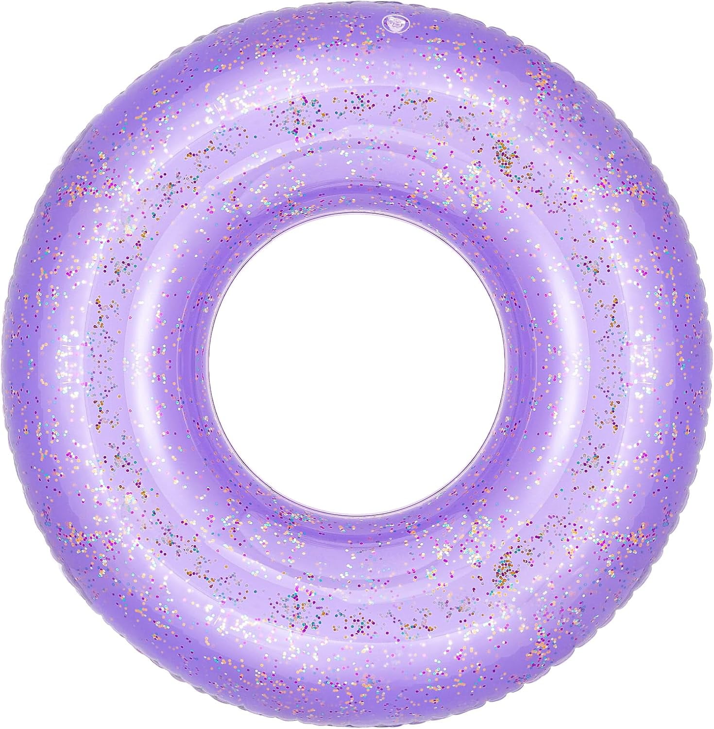 Swim Rings with Glitter, 90cm Diameter Inflatable Pool Float Swimming ...