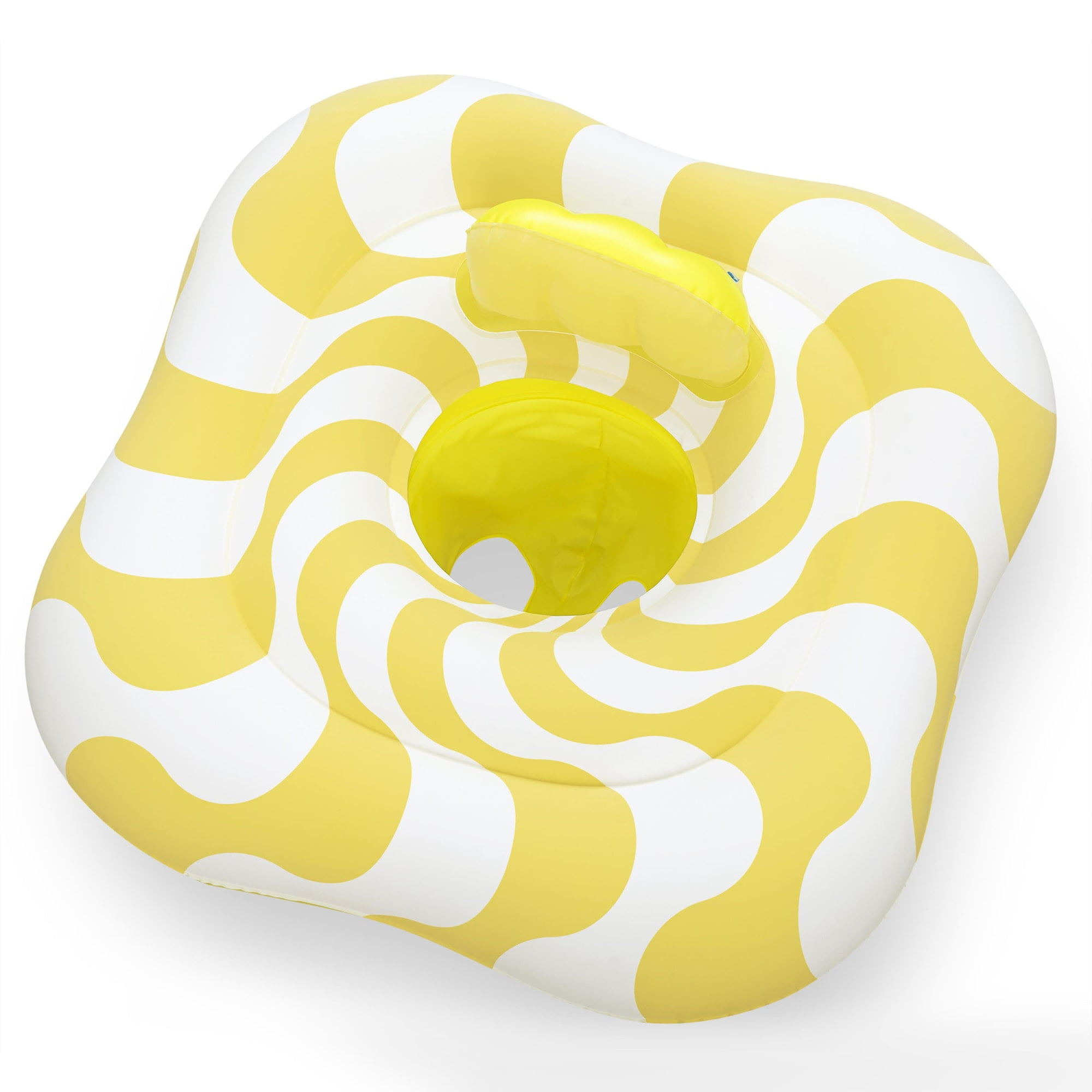 Swim Safe: Comfort Plush - Baby Float - Yellow Wavy Square, 2-Ring ...