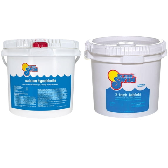 In The Swim Shock and Chlorine Bundle for Sanitizing Swimming Pools ...