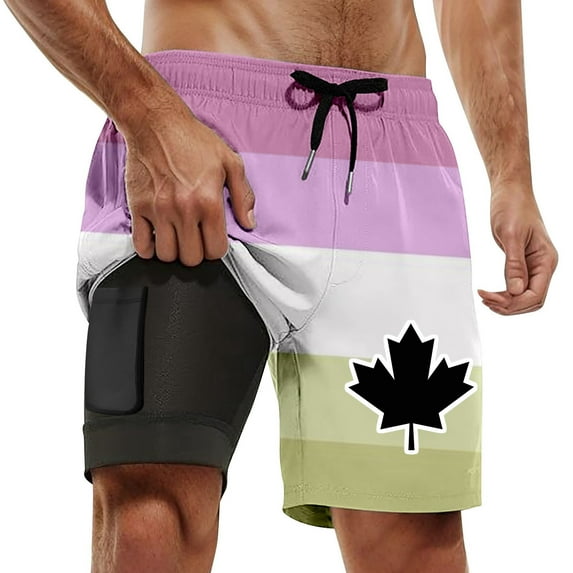 Swim Shorts Men Animal Print Short Sleeved T Shirt Capybara Mental ...