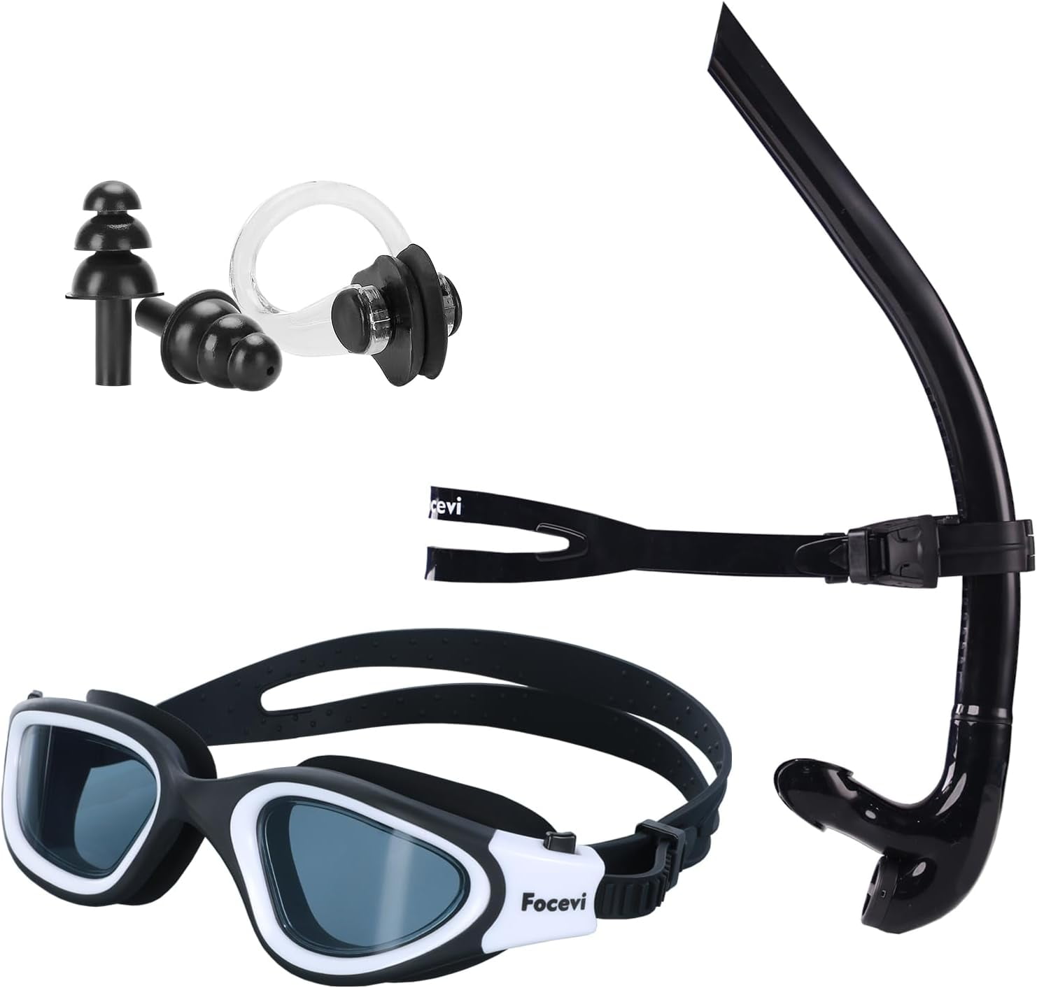 Swim Snorkel for Lap Swimming,No loud gurgling noise No hurt forehead ...