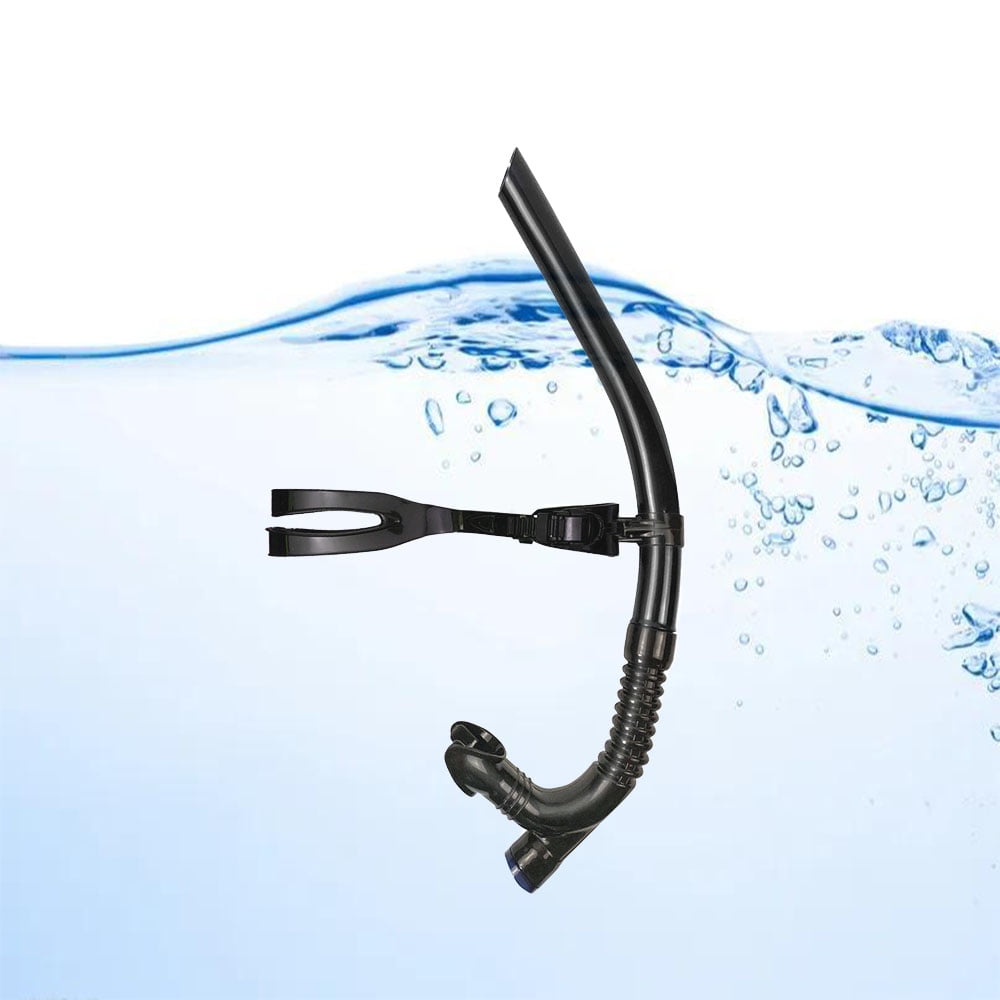 Swim Snorkel, One-Way Purge Valve Swimmers Snorkel for Lap Swimming ...