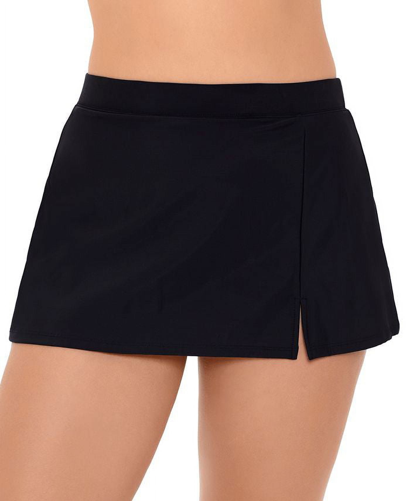 Swim Solutions Women's Swim Skirt Swimsuit Black Size 12 - Walmart.com