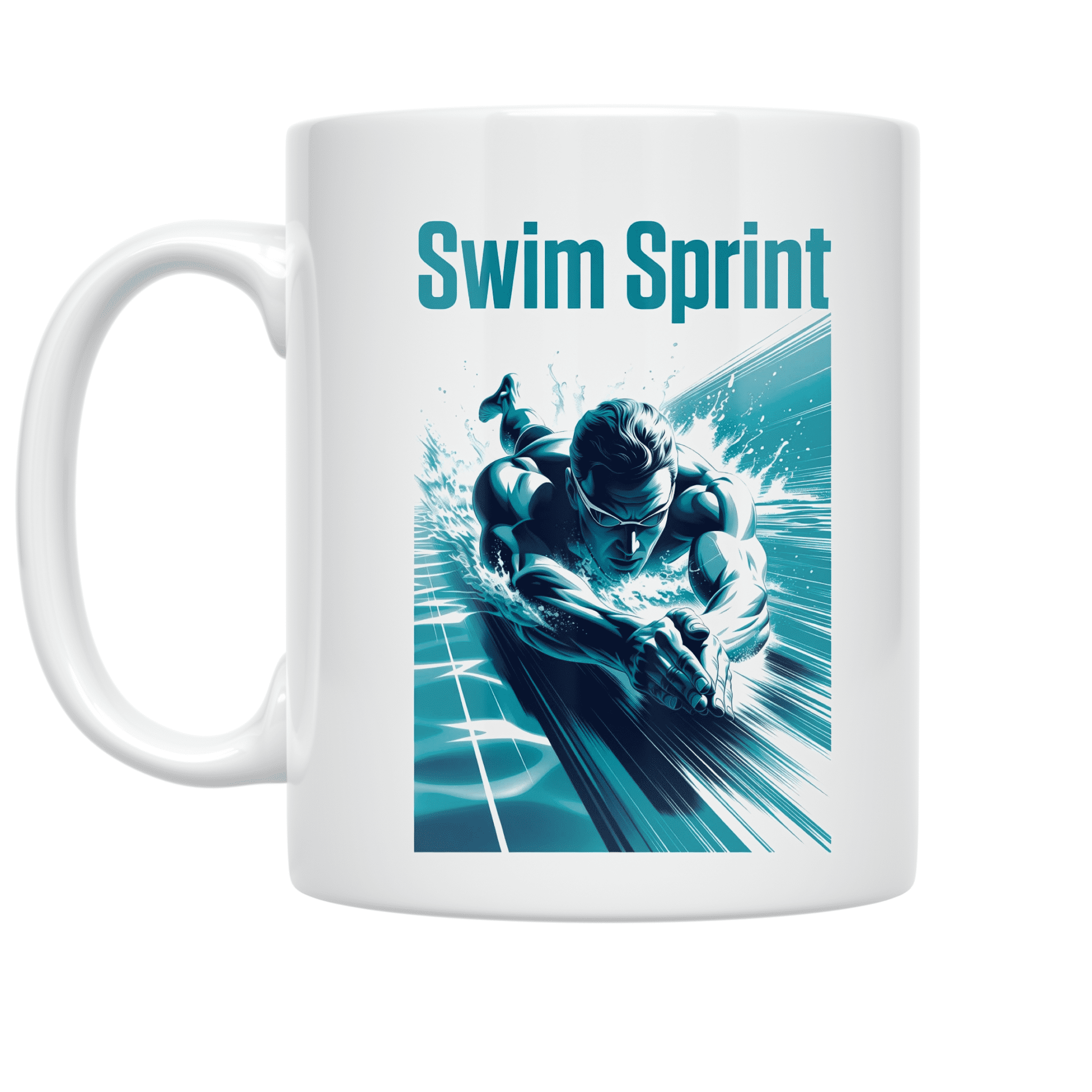 Swim Sprint Motivation - Competitive Swimmer - 11 oz Ceramic Coffee Mug ...