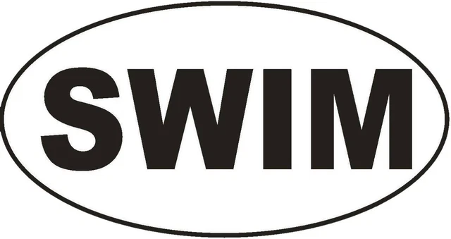 Swim Sticker Car Window Decal Laptop Stickerphone Decal Water Bottle ...