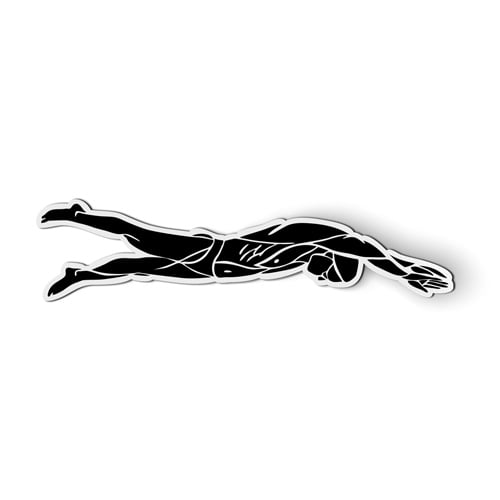 Swim Swimming - 5" Magnet for Car Locker Refrigerator - Walmart.com