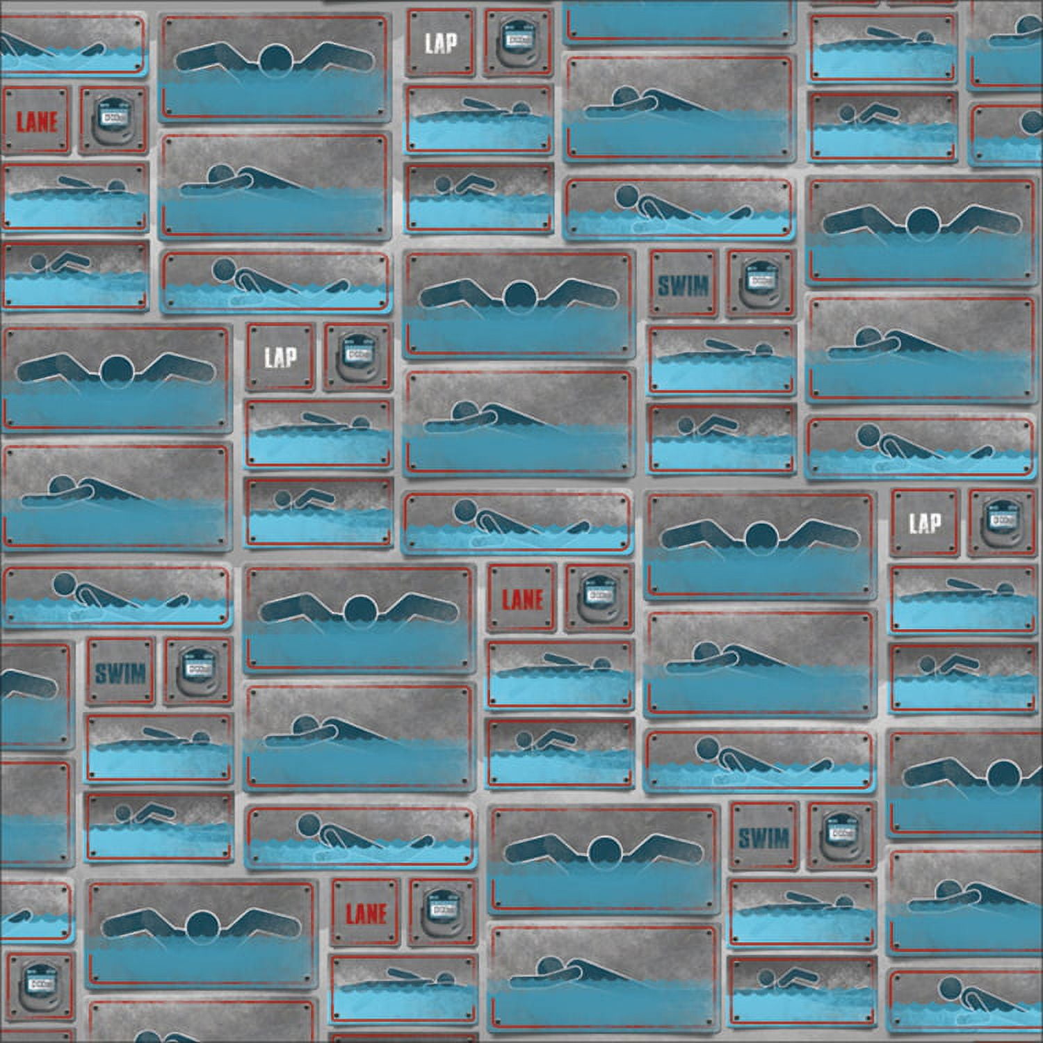 Swim Team Paper 12 Inch X 12 Inch-Swimming Strokes - Walmart.com