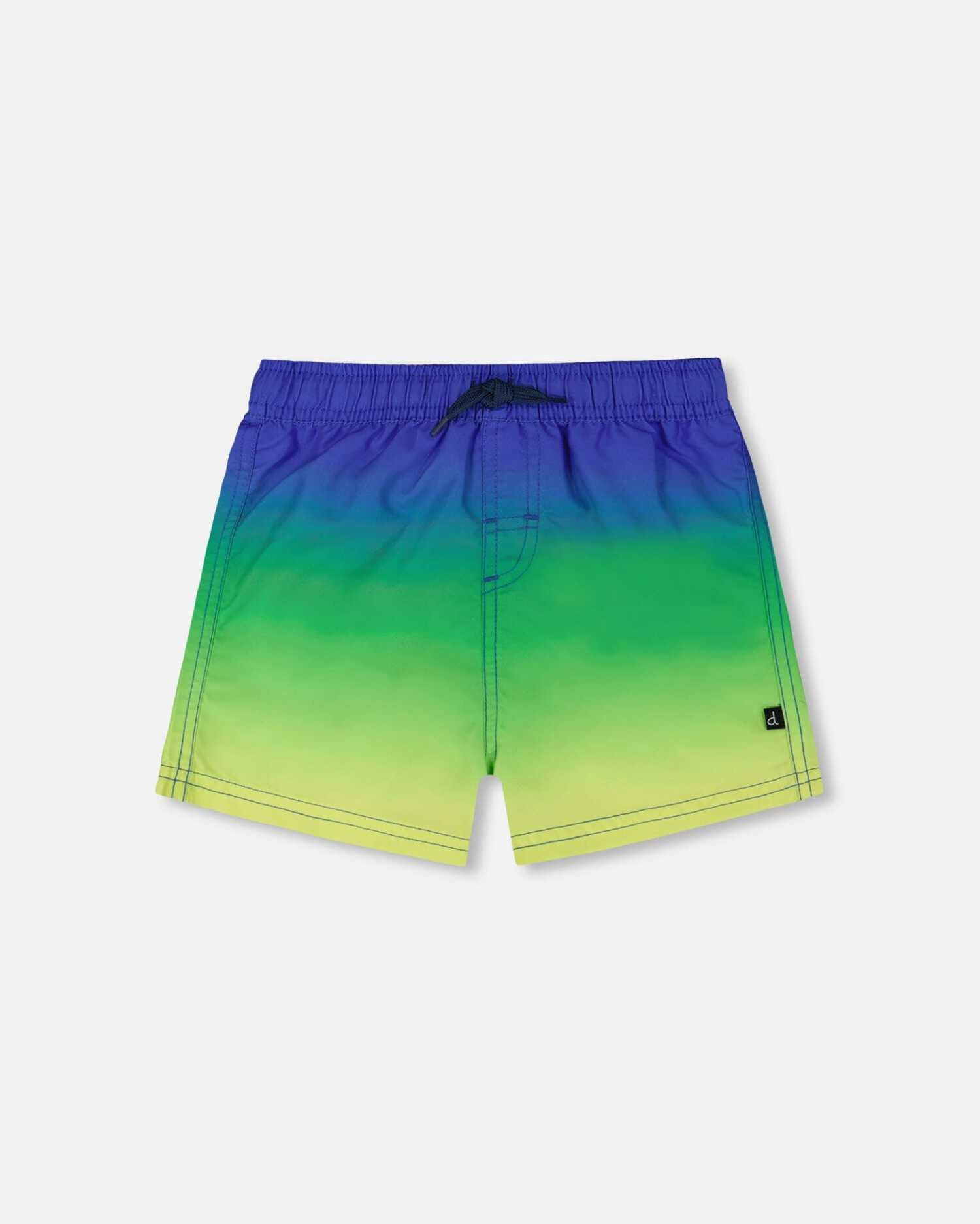 Swim Trunks Blue, Green, And Lime Gradient - Walmart.com