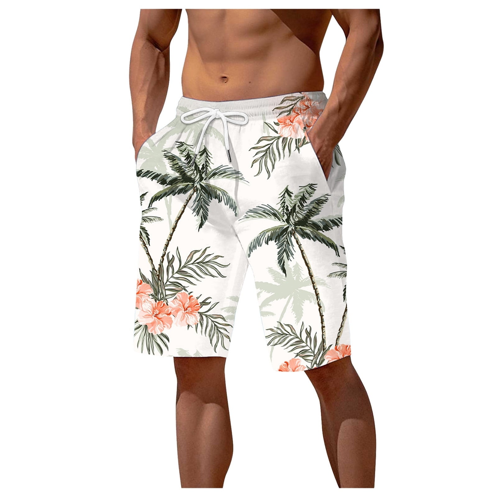 Swim Trunks Men Quick Dry Summer Digital 3D Printed Elasticated Waisted ...